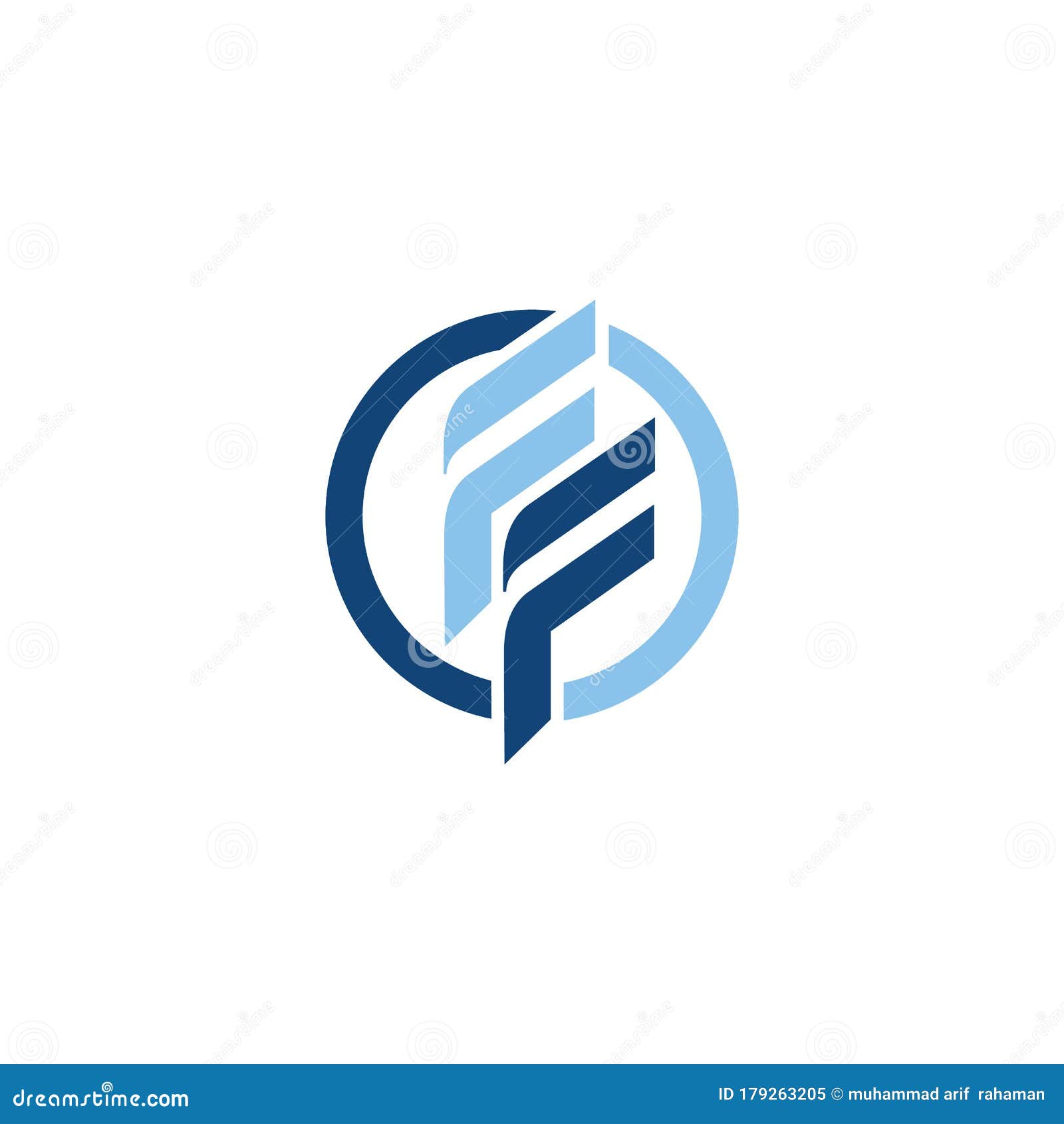 Initial FF Letter Logo Design Vector Graphic Concept Illustrations ...