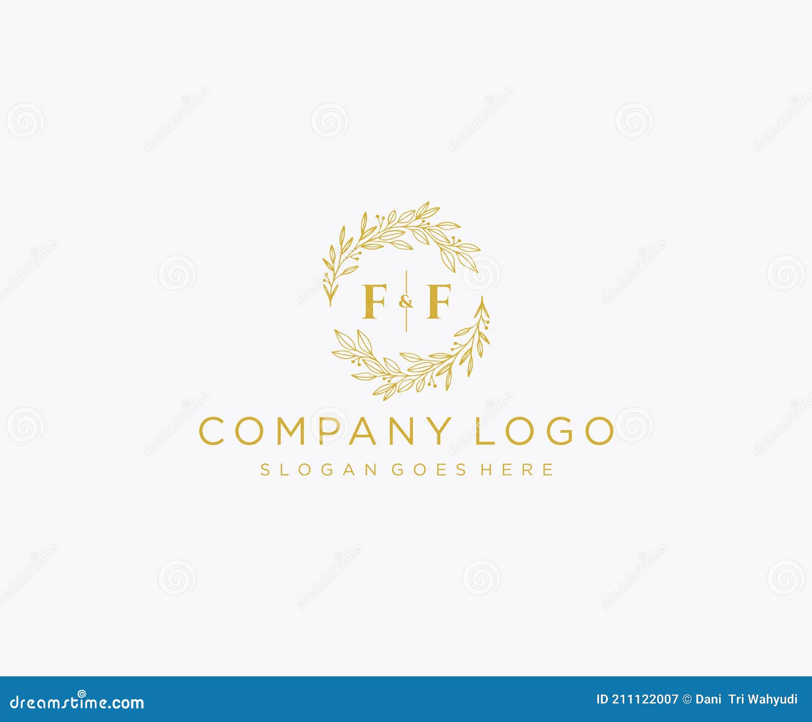 Initial FF Letters Floral Frames. Monogram Wedding, Wedding Invitation ...