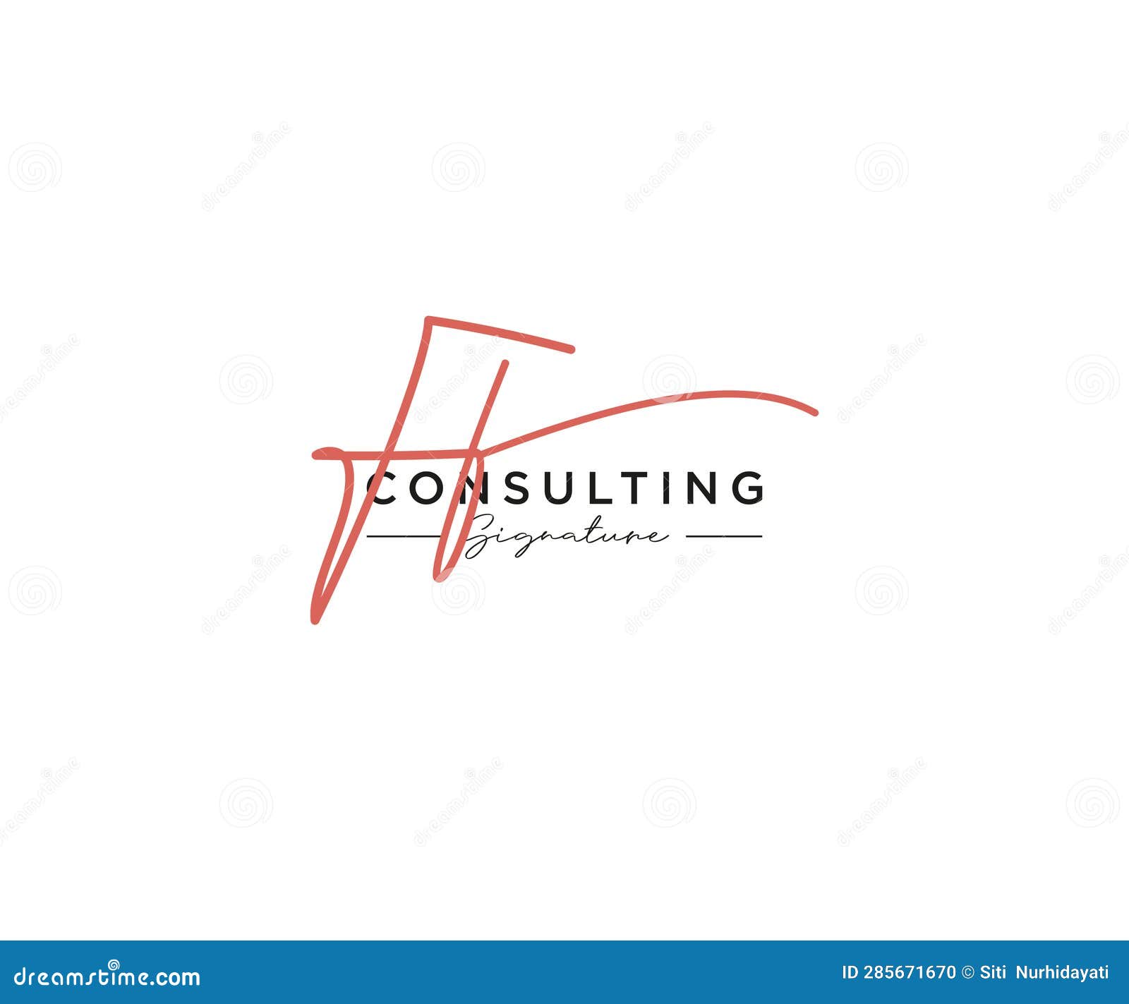 Initial FF Signature Logo Collection Template Vector. Hand Drawn ...