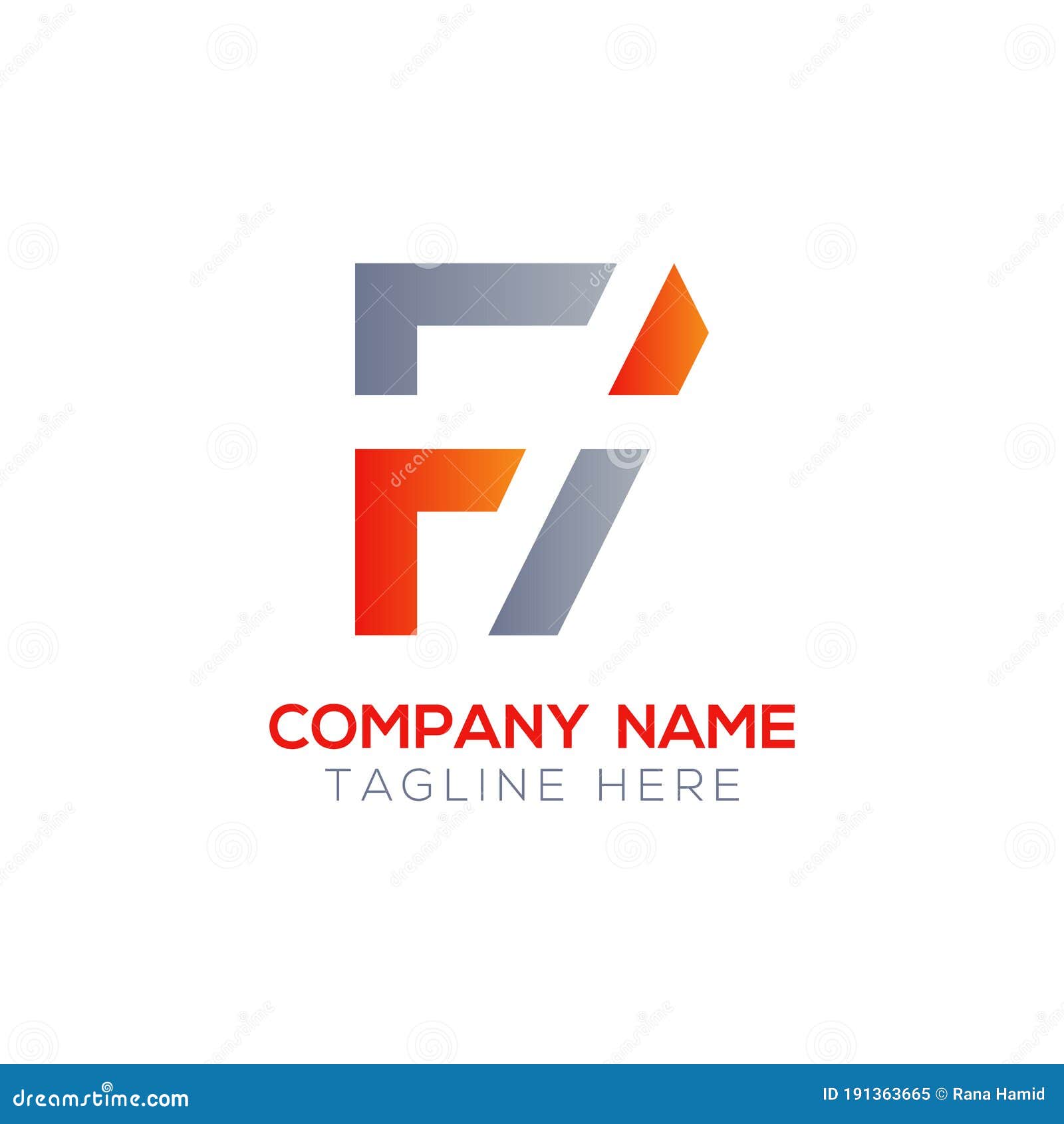 Initial FI Letter Logo with Creative Modern Business Typography Vector ...