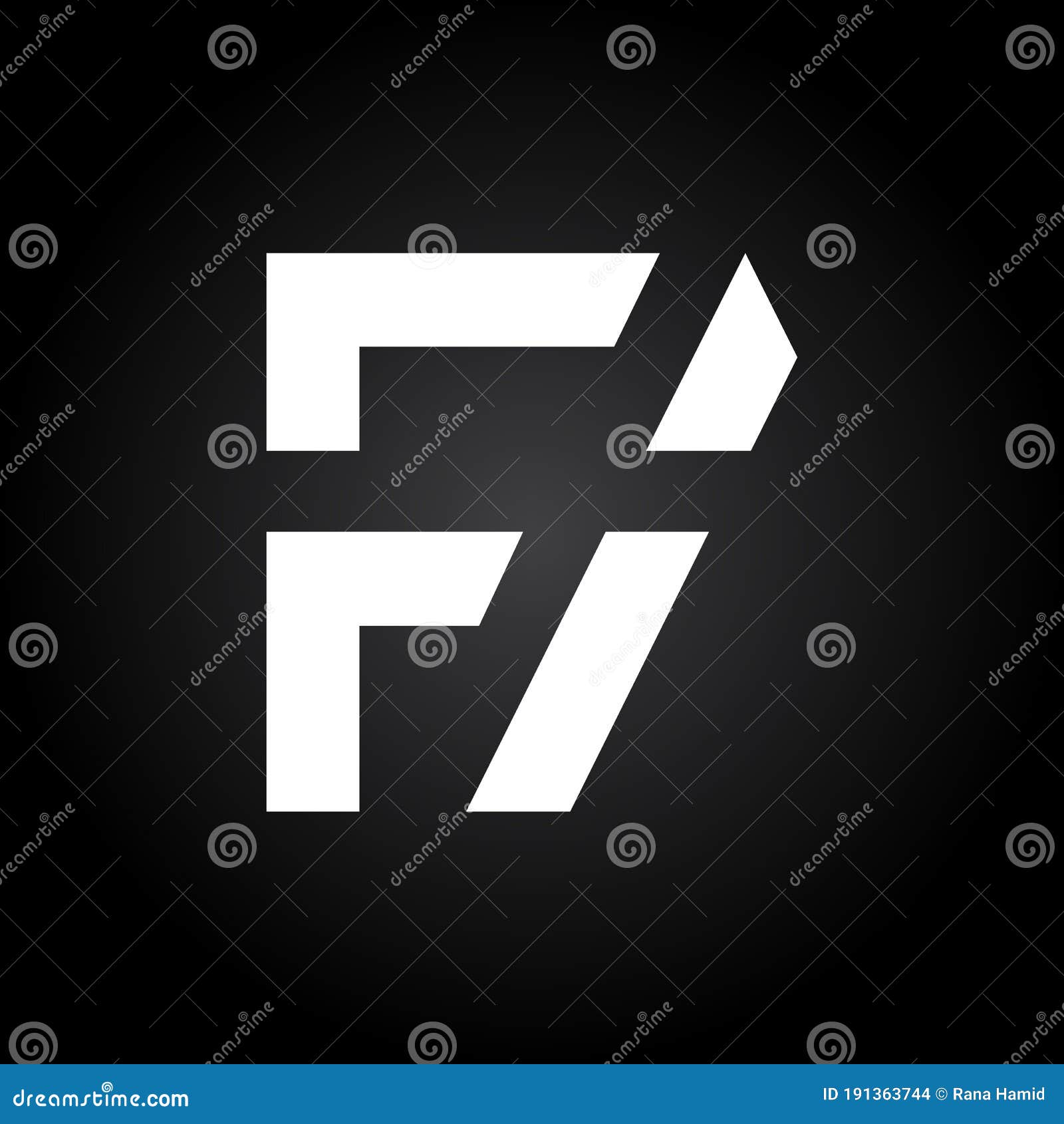 Initial FI Letter Logo with Creative Modern Business Typography Vector ...