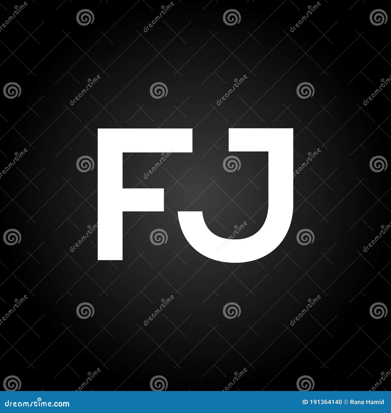 Initial FJ Letter Logo with Creative Modern Business Typography Vector ...