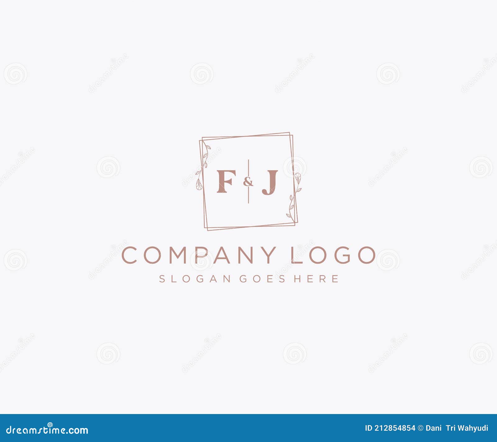 Initial FJ Letters Decorative Luxury Wedding Logo Stock Vector ...