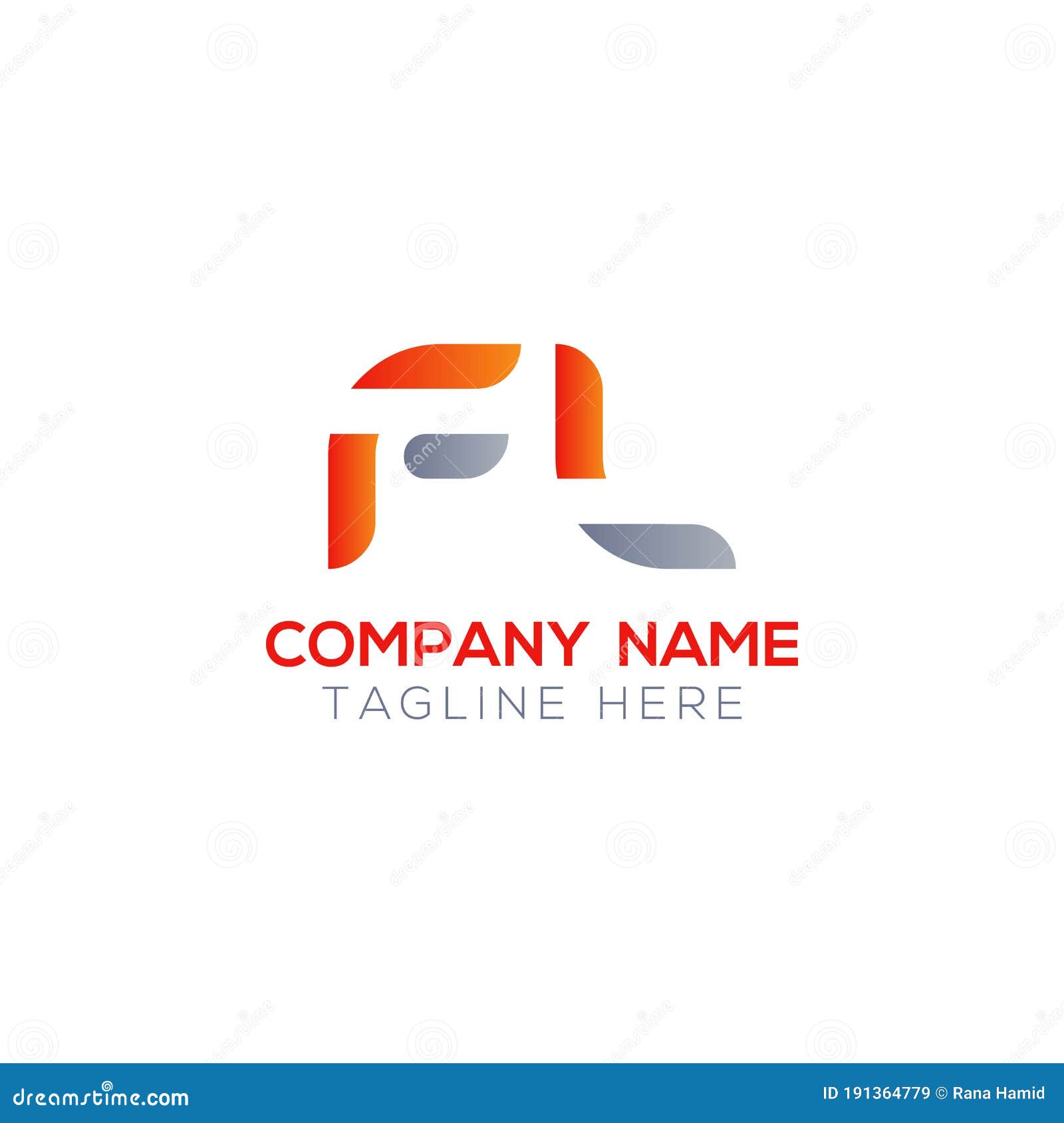 Initial FL Letter Logo with Creative Modern Business Typography Vector ...