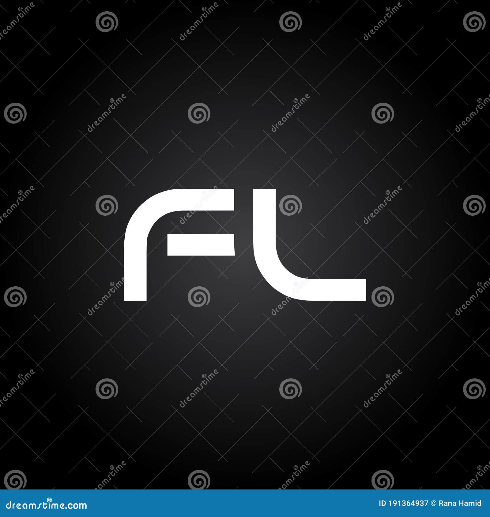 Initial FL Letter Logo with Creative Modern Business Typography Vector ...