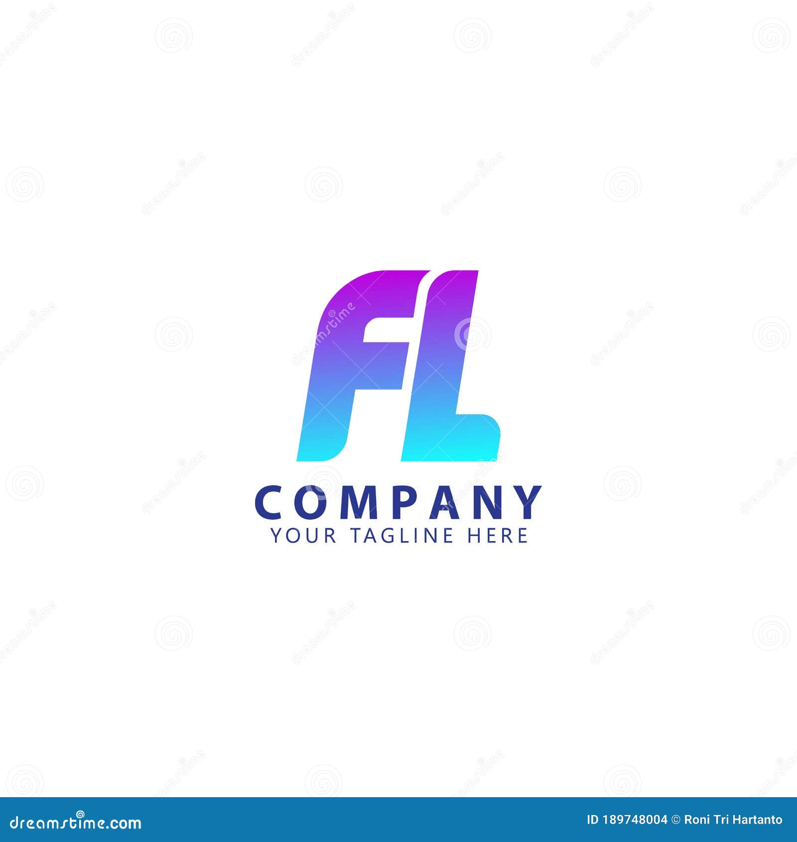 Initial FL Logo Design Inspiration Stock Vector - Illustration of ...