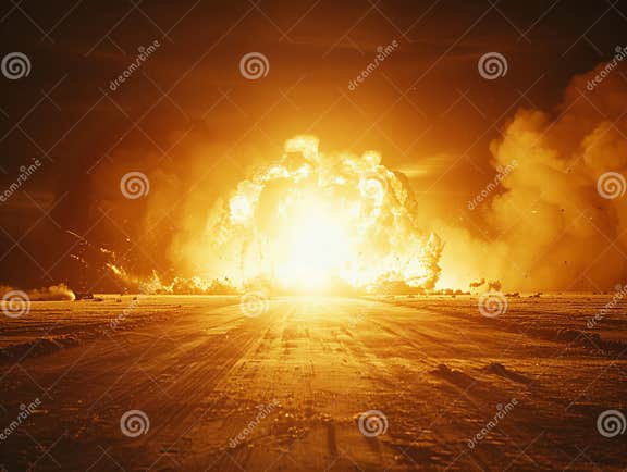 The Initial Flash of a Nuclear Explosion, with an Intense Burst of ...
