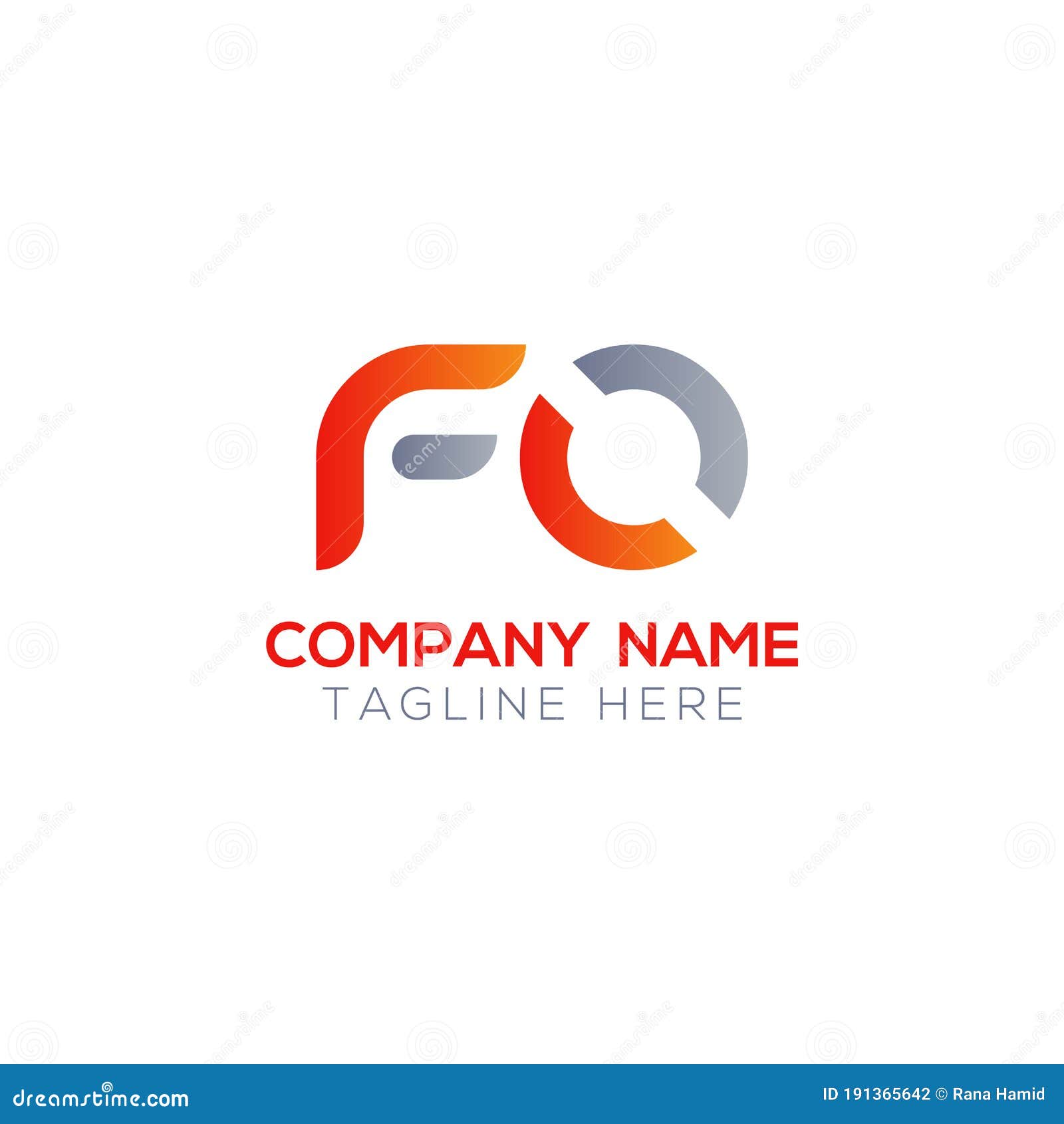 Initial FO Letter Logo with Creative Modern Business Typography Vector ...