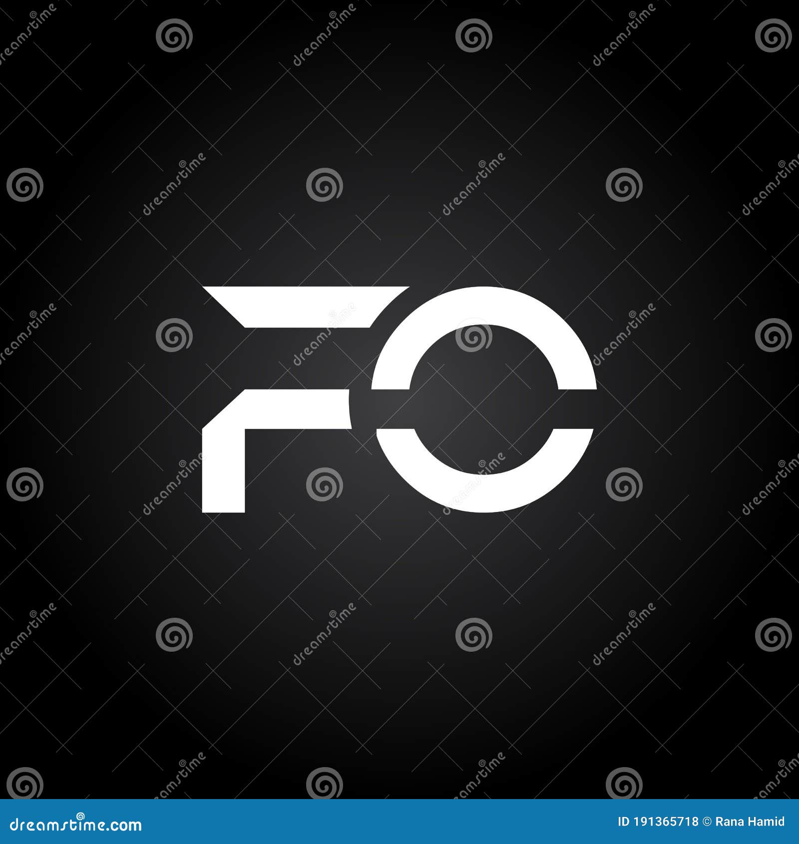 Initial FO Letter Logo with Creative Modern Business Typography Vector ...