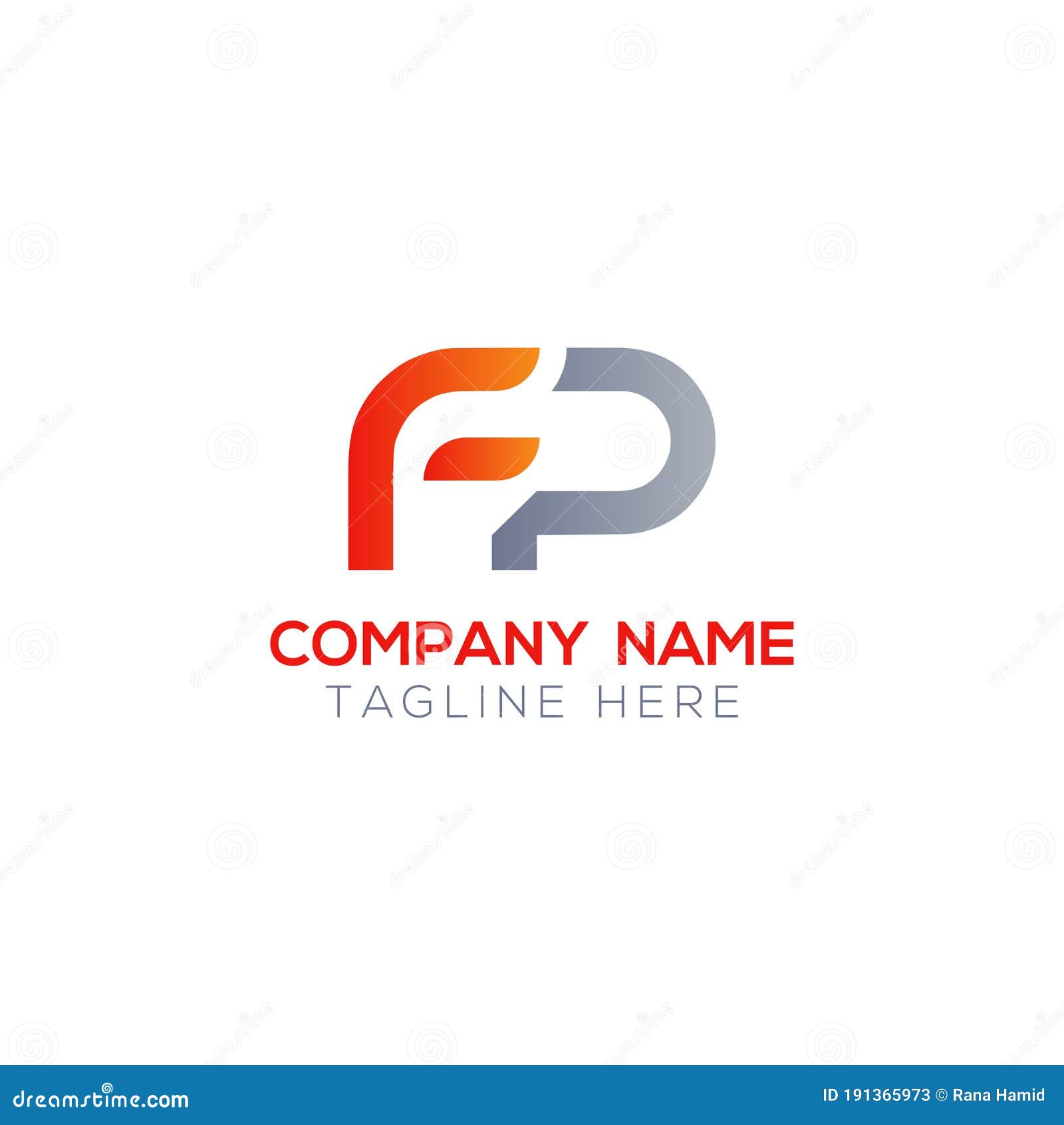 Initial FP Letter Logo with Creative Modern Business Typography Vector ...