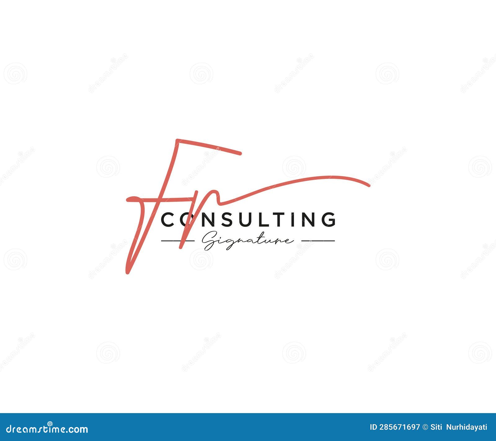 Initial FP Signature Logo Collection Template Vector. Hand Drawn ...