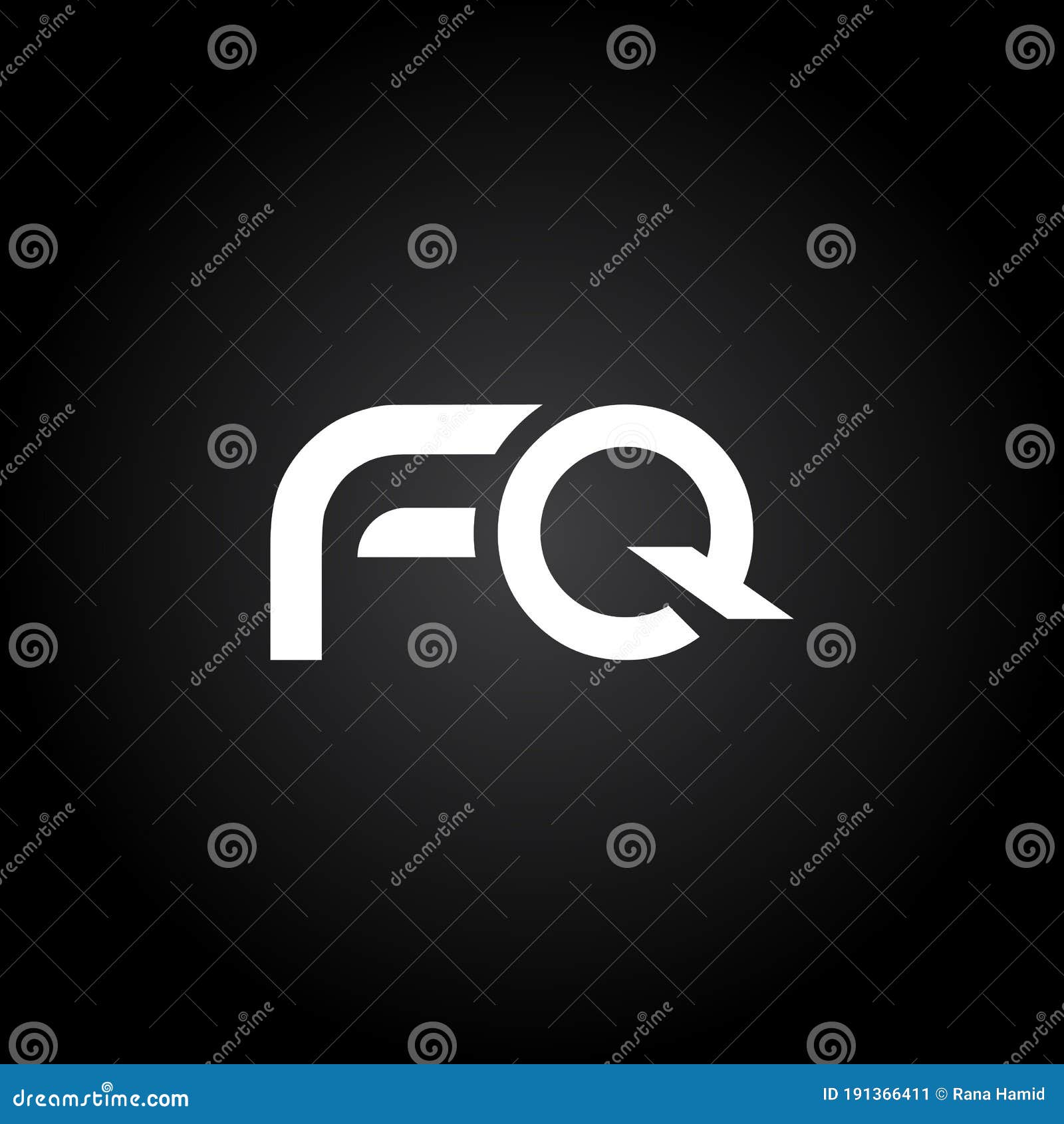 Initial FQ Letter Logo with Creative Modern Business Typography Vector ...