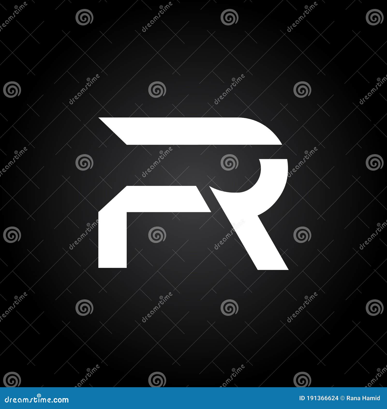 Initial FR Letter Logo with Creative Modern Business Typography Vector ...