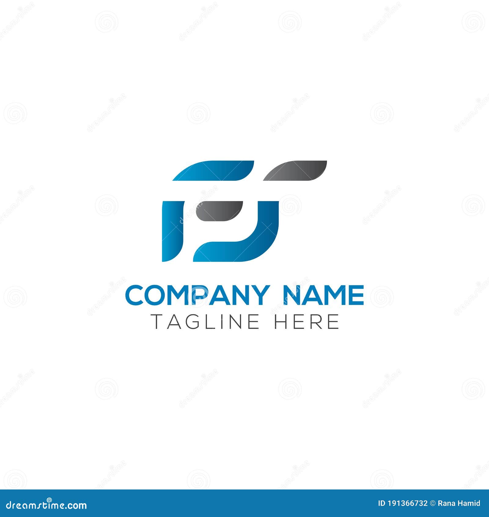 Initial FS Letter Logo with Creative Modern Business Typography Vector ...