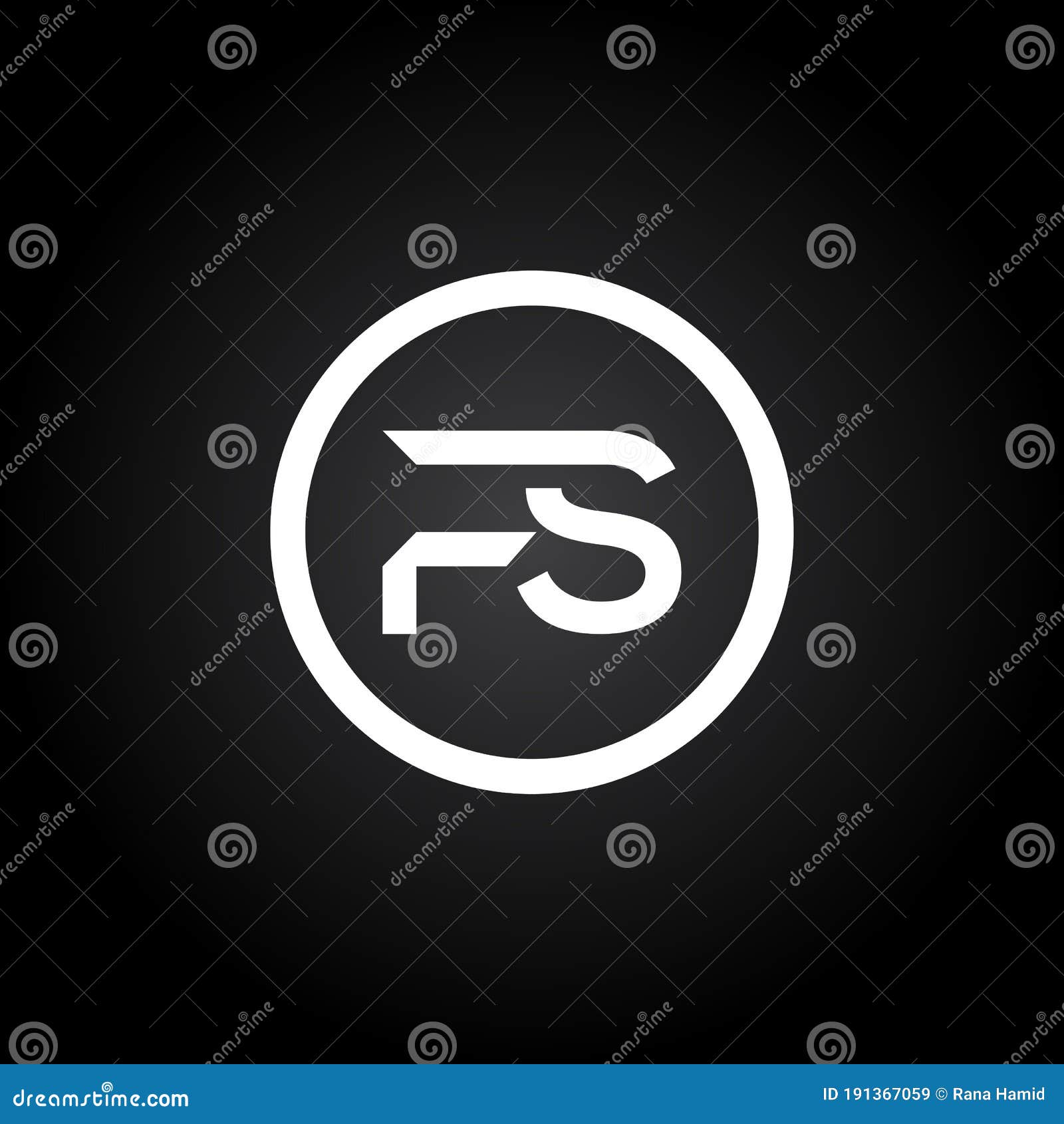 Initial FS Letter Logo with Creative Modern Business Typography Vector ...