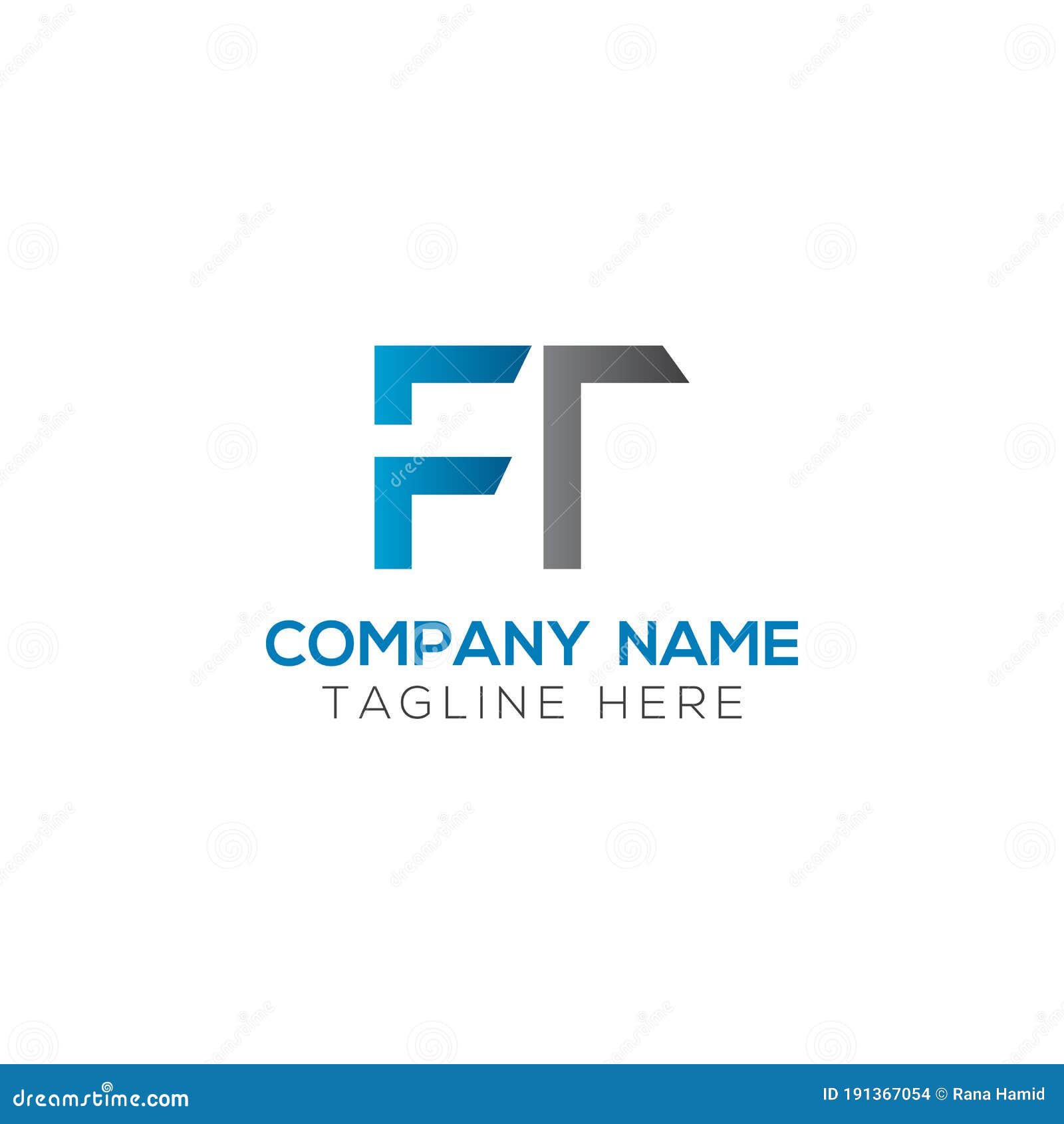 Initial FT Letter Logo with Creative Modern Business Typography Vector ...