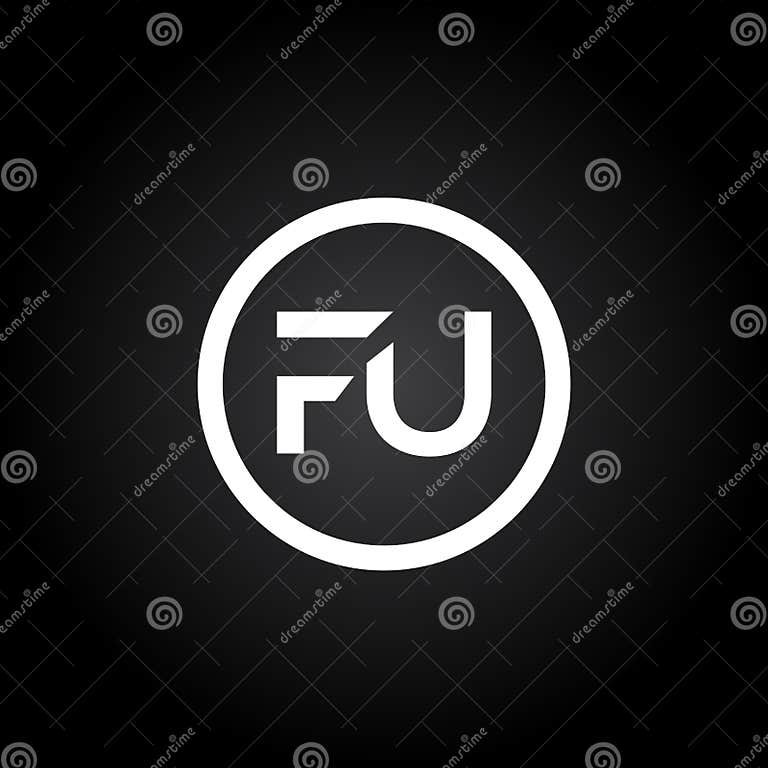 Initial FU Letter Logo with Creative Modern Business Typography Vector ...