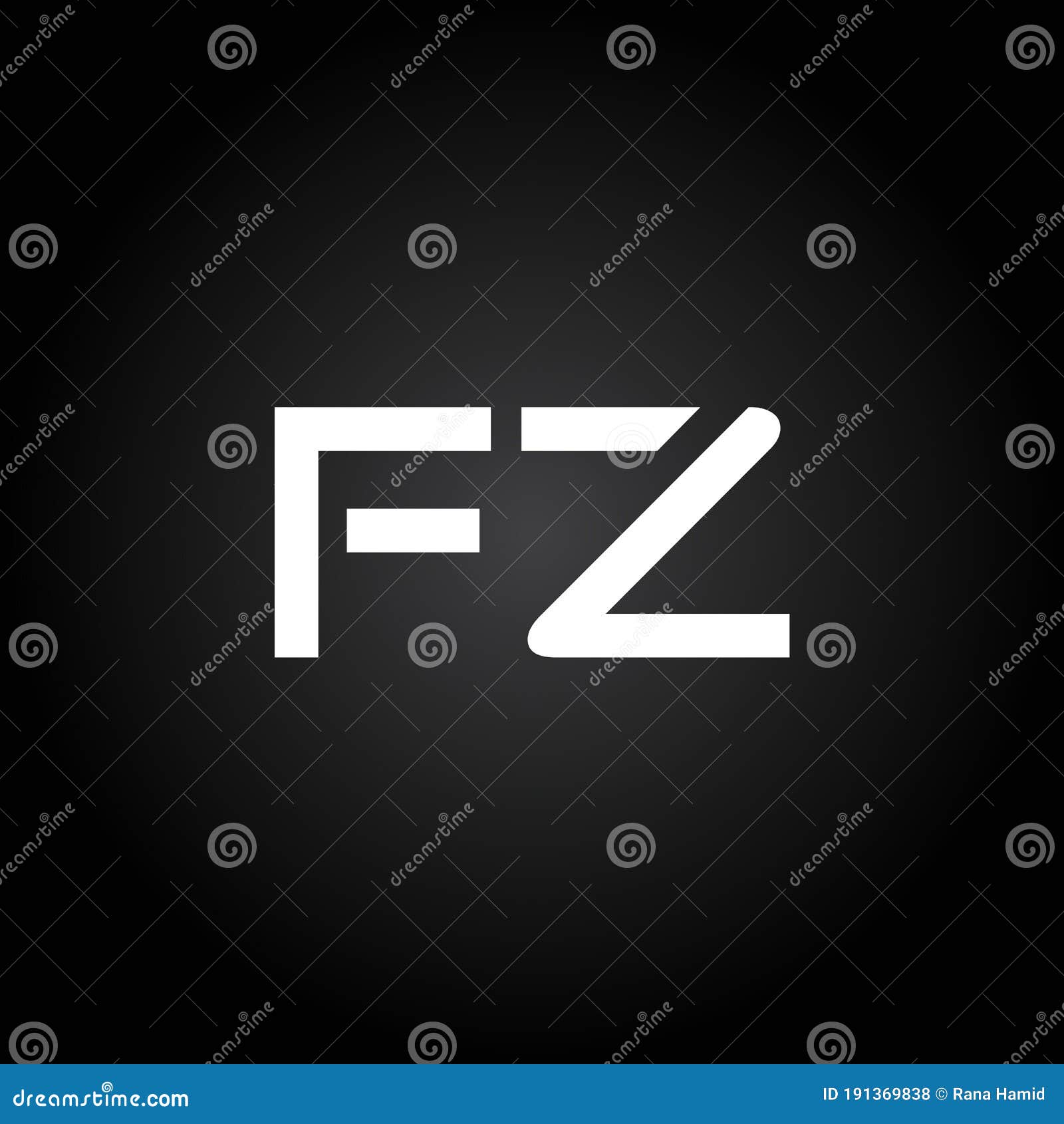 Initial FZ Letter Logo with Creative Modern Business Typography Vector ...