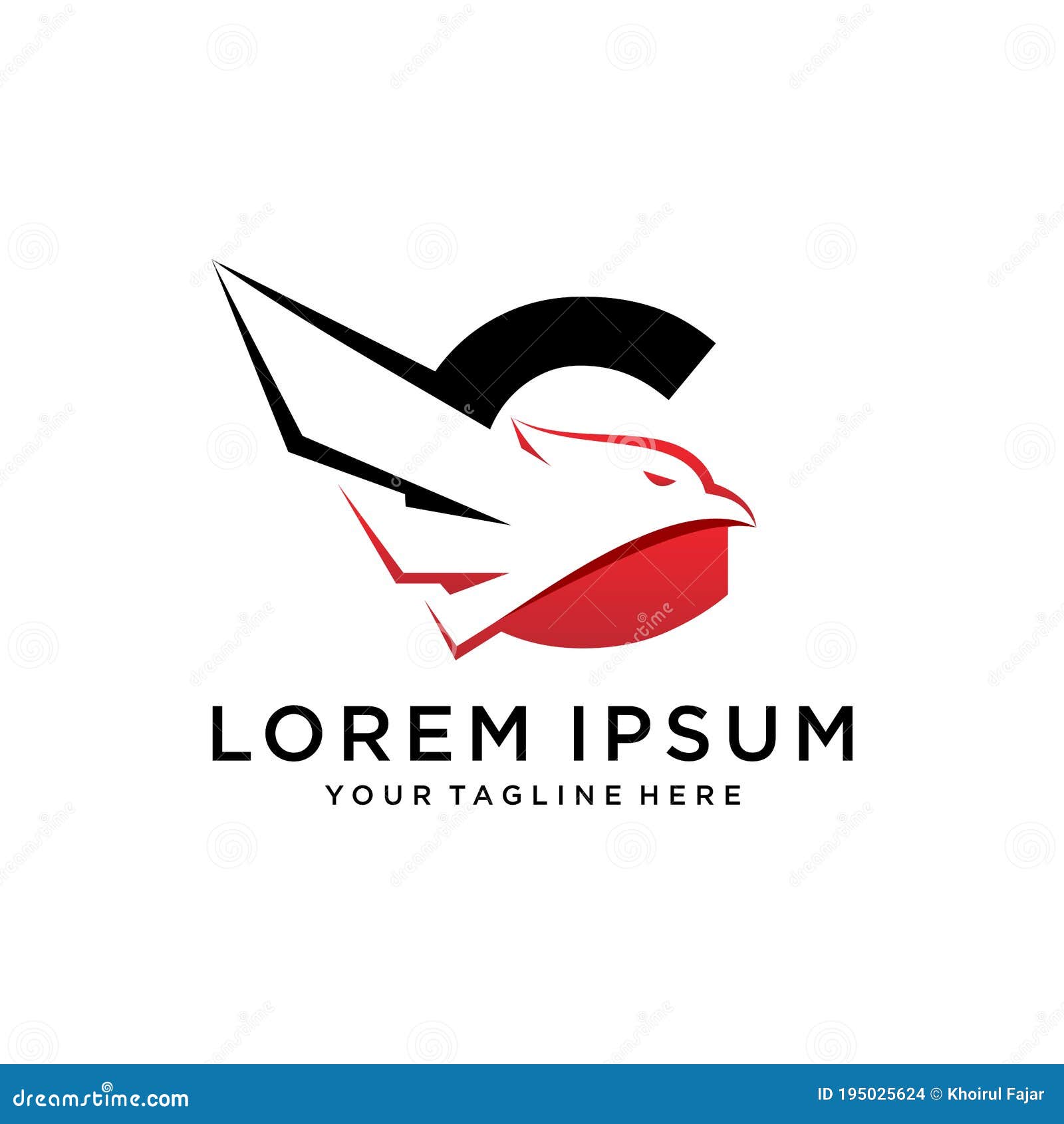 Initial G Letter Eagle Logo Icon with Creative Eagle Head Vector Stock ...