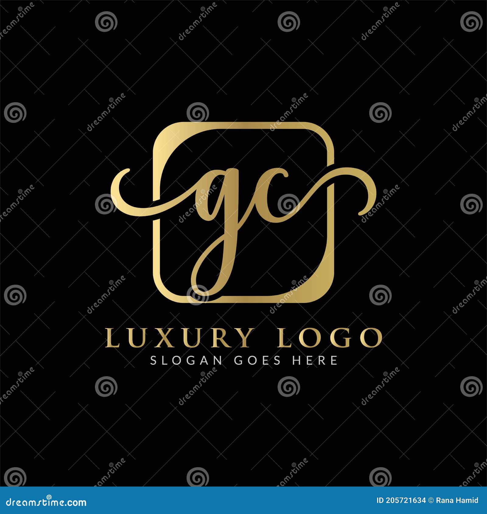 Initial GC Letter Logo Creative Modern Typography Vector Template ...