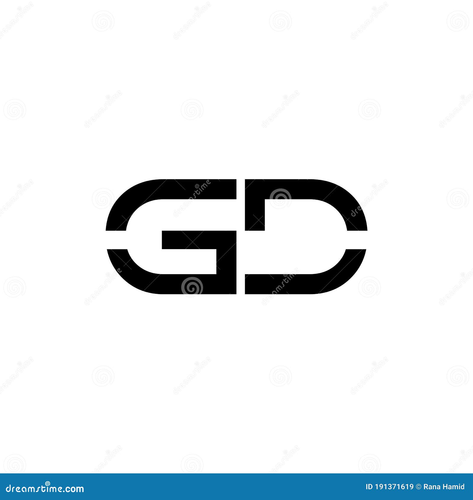 Initial GD Letter Logo with Creative Modern Business Typography Vector ...