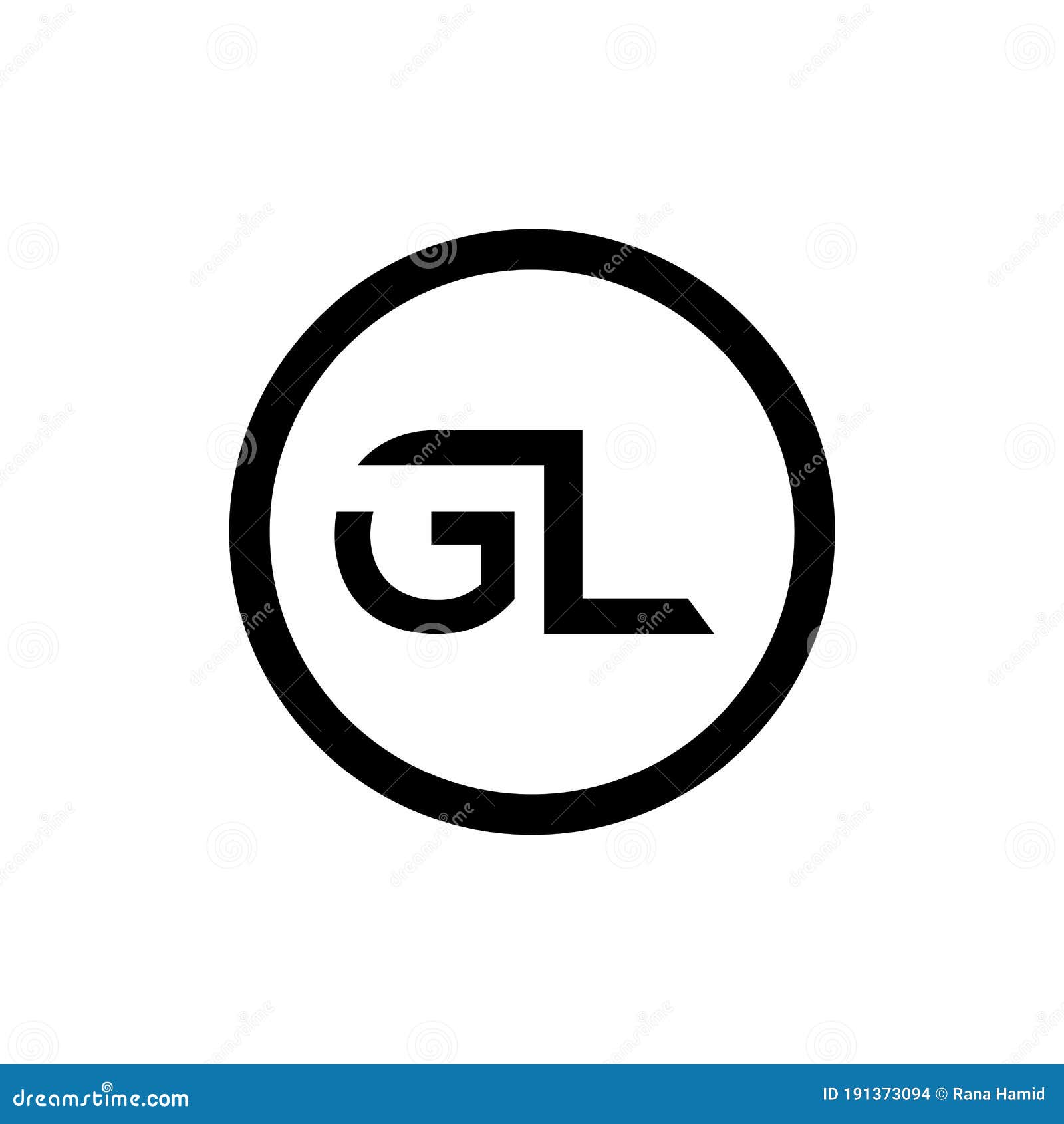 Initial GL Letter Logo with Creative Modern Business Typography Vector ...