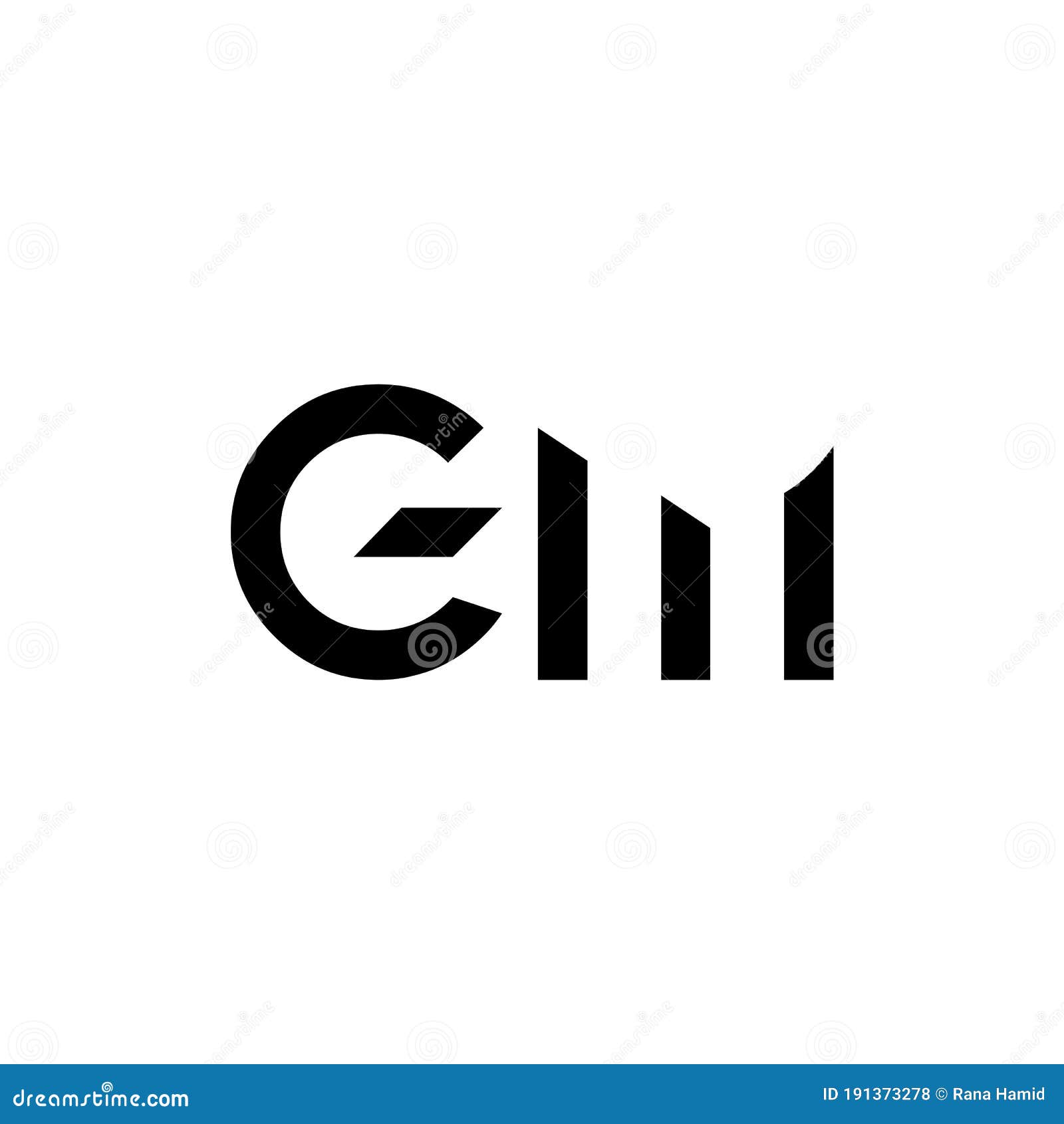 Initial GM Letter Logo with Creative Modern Business Typography Vector ...