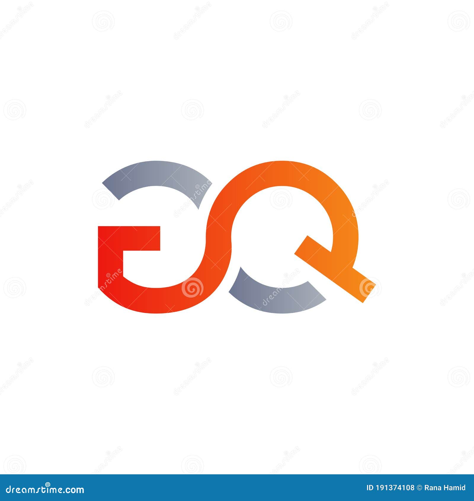 Initial GQ Letter Logo with Creative Modern Business Typography Vector ...