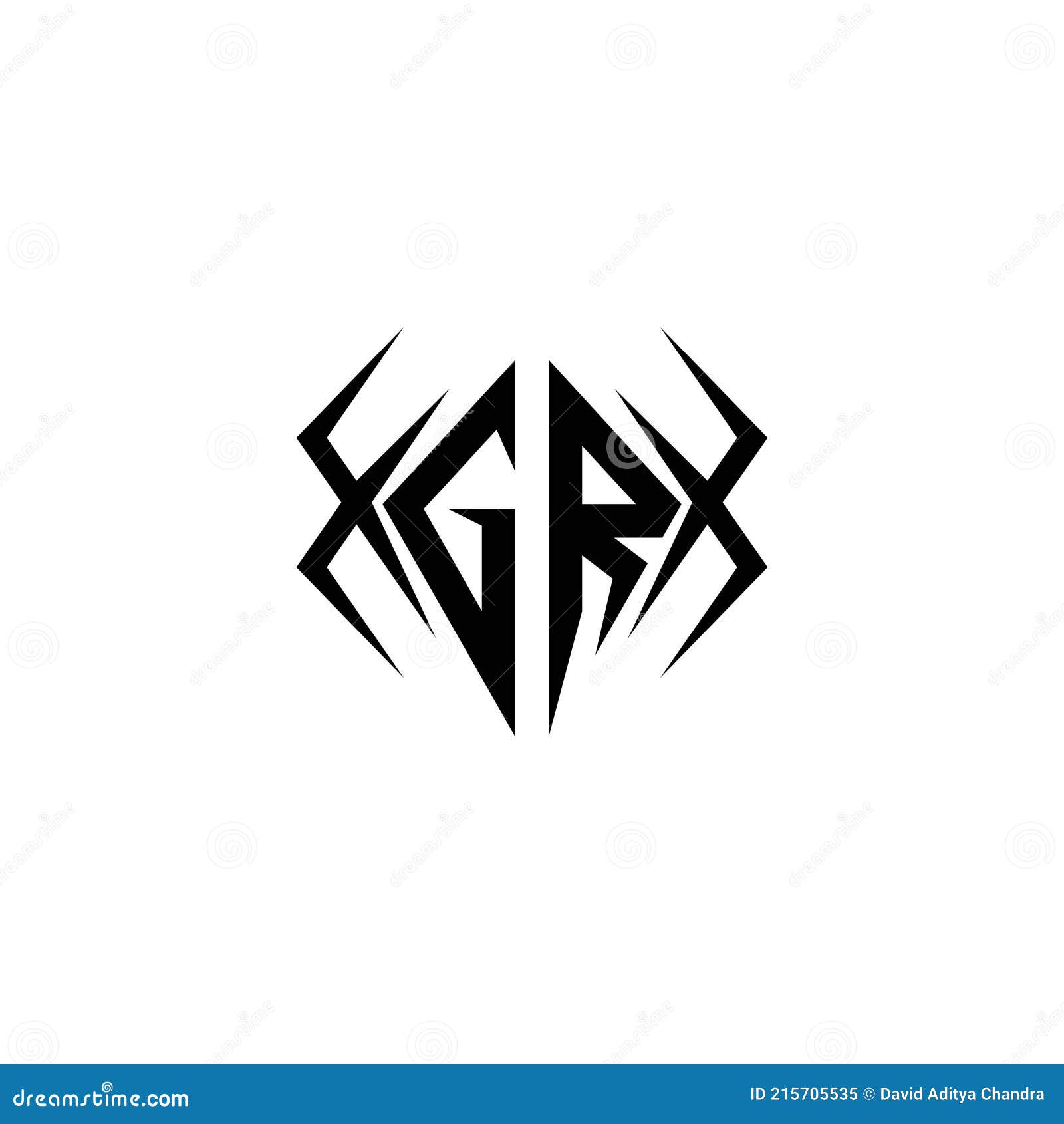 Initial GR Logo Design with Cool Style, Logo Business Branding Stock ...