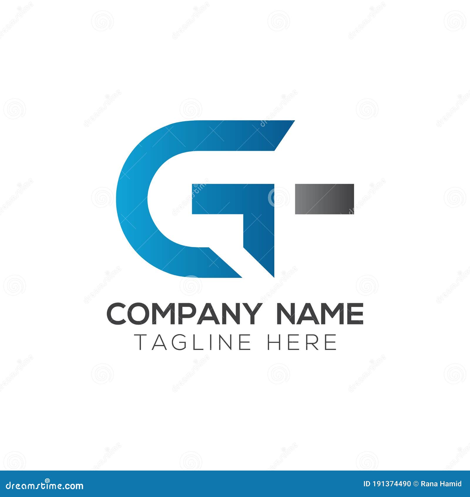 Initial GT Letter Logo with Creative Modern Business Typography Vector ...