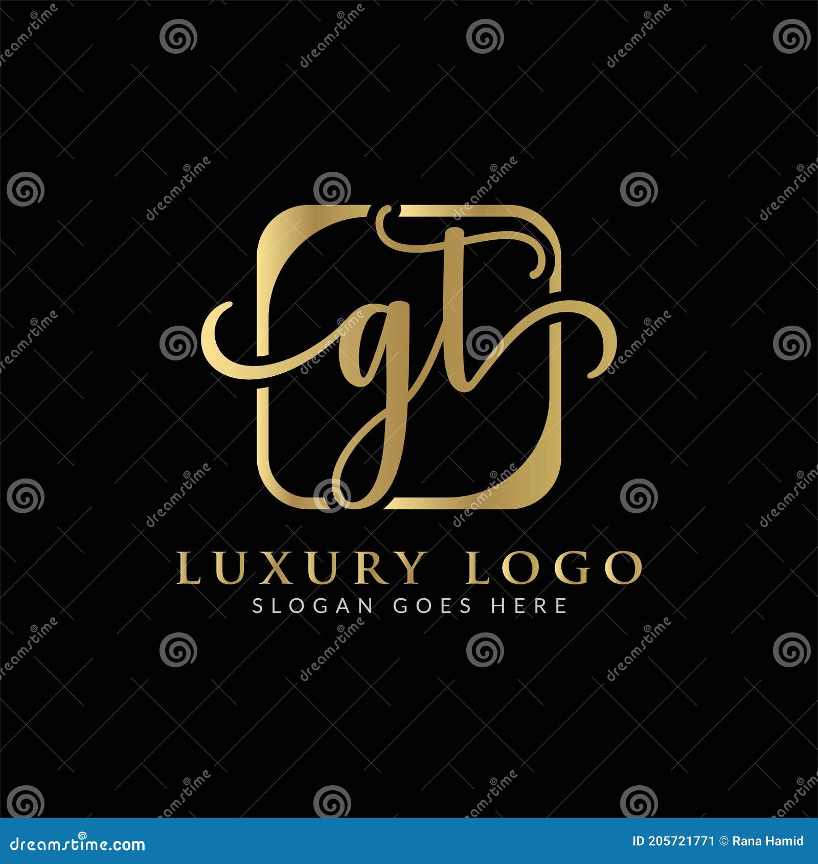 Initial GT Letter Logo Creative Modern Typography Vector Template ...
