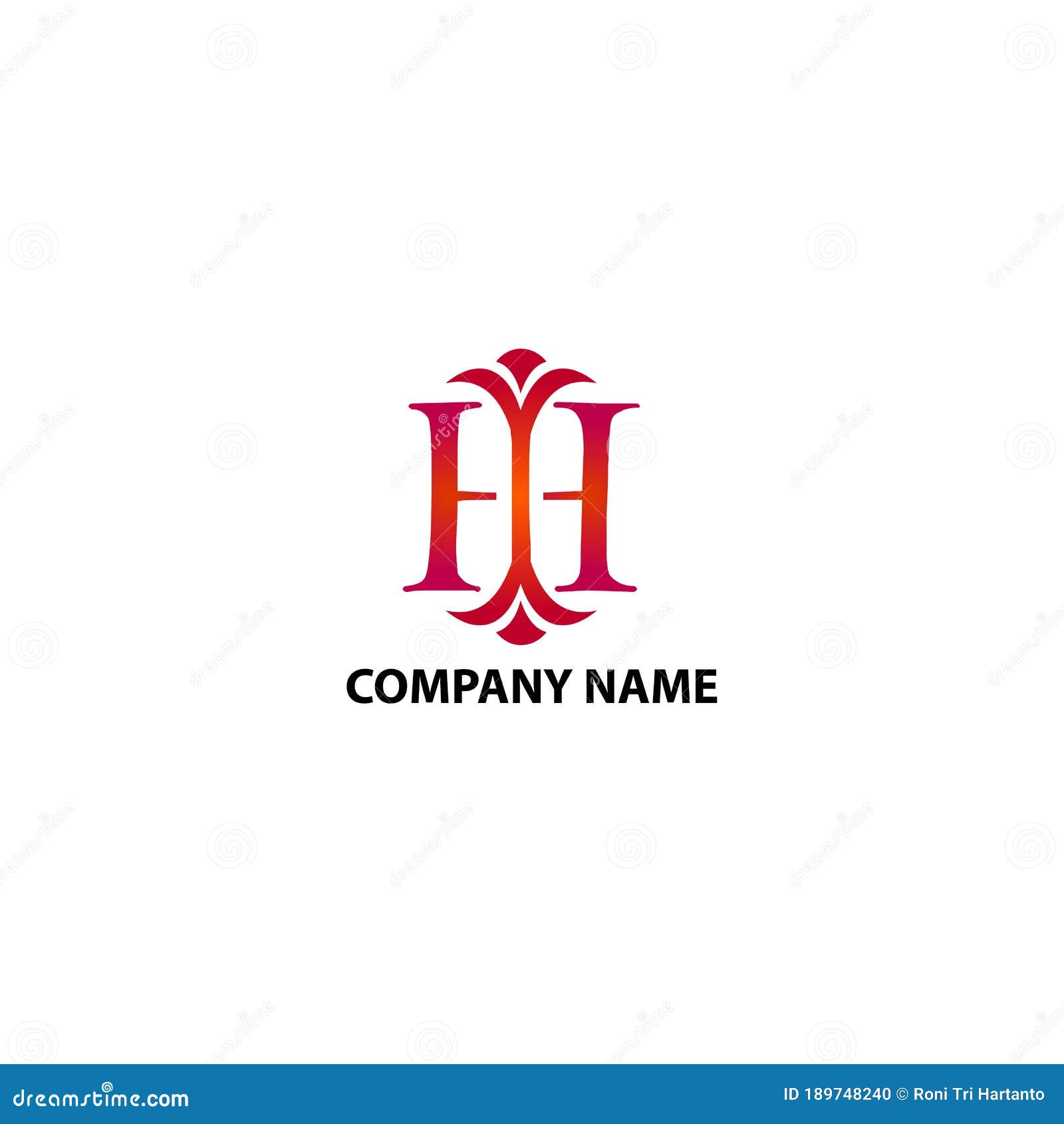 Initial H Logo Design Inspiration Stock Vector - Illustration of ...