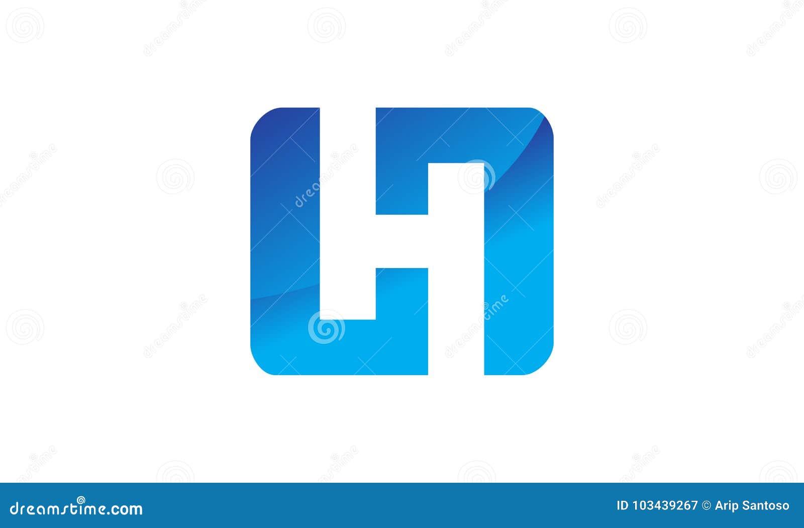 Initial H Template stock vector. Illustration of marketing - 103439267