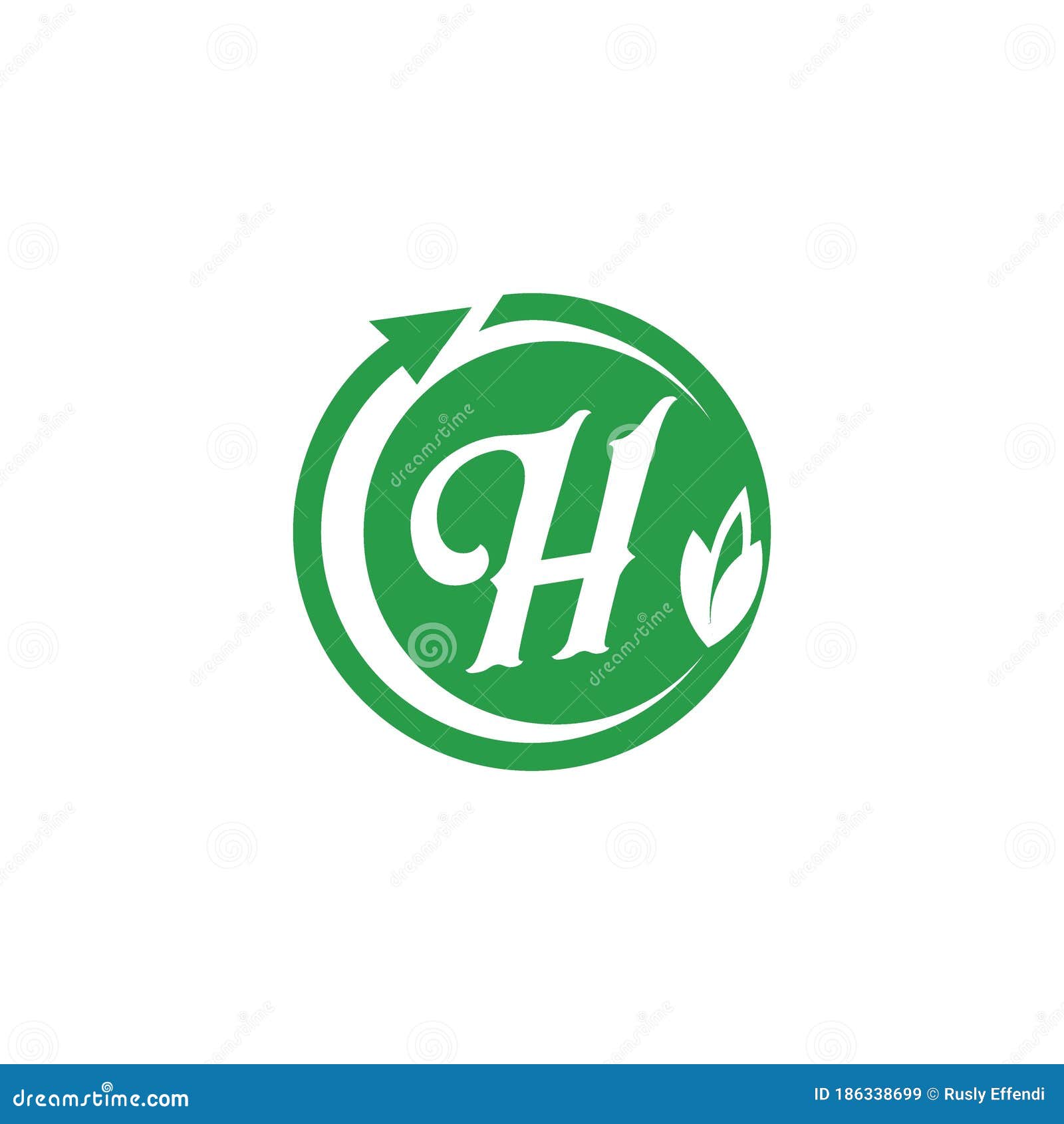 Modern and Sophisticated Letter H Initials Logo Design Stock Vector ...