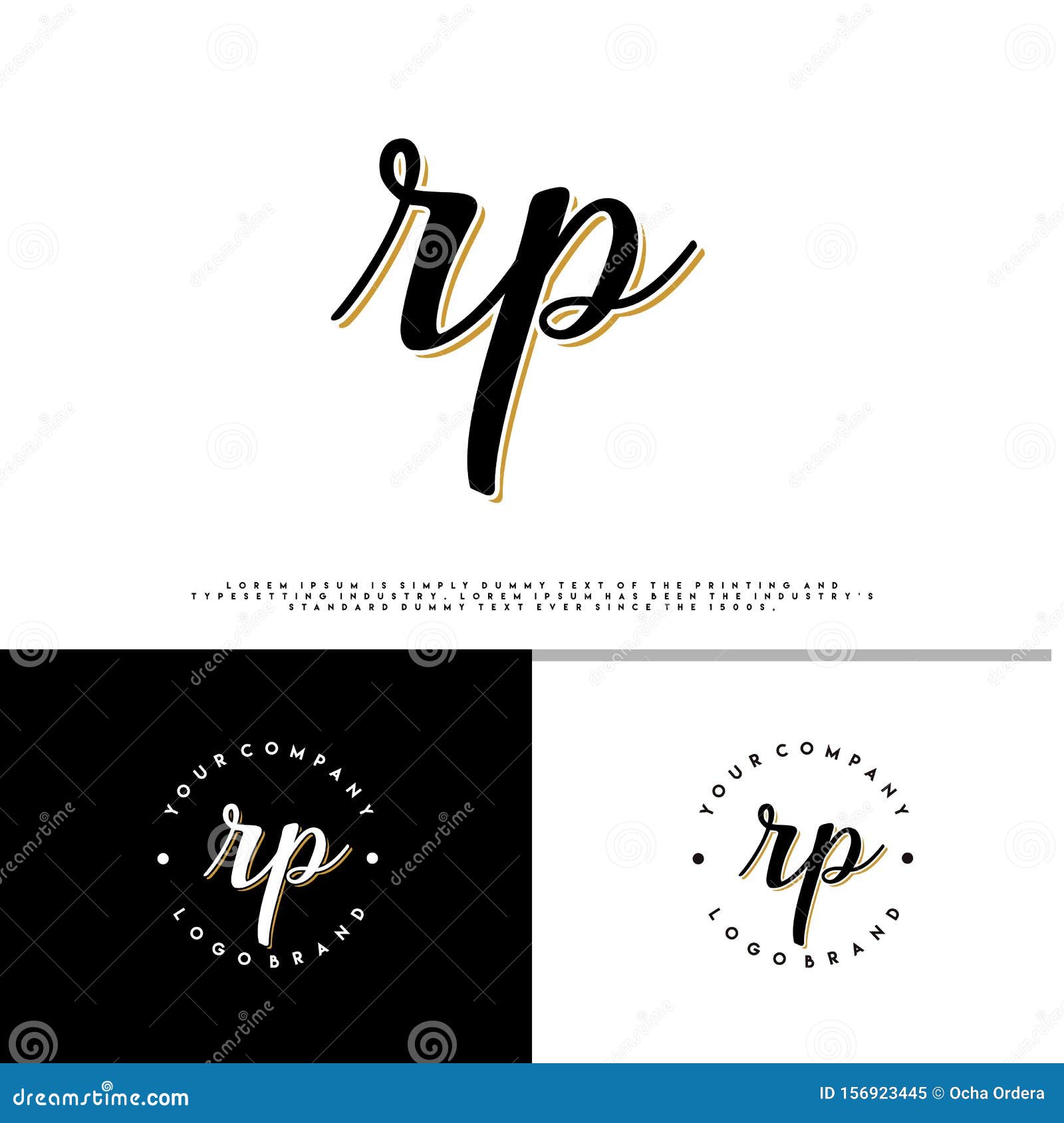 RP Initial Signature Handwriting Template. Initial Letter Signature ...