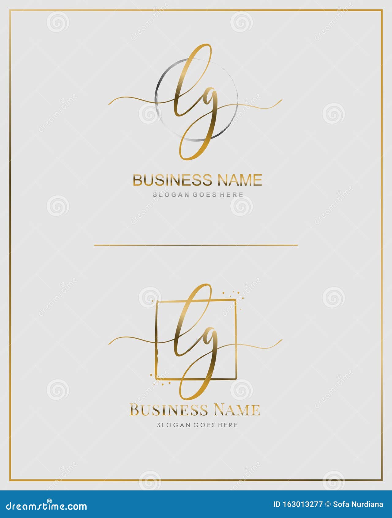 Initial L G LG Handwriting Logo Vector. Letter Handwritten Logo ...