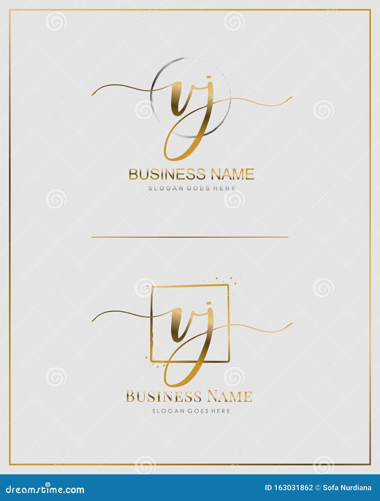 Initial V J VJ Handwriting Logo Vector. Letter Handwritten Logo ...