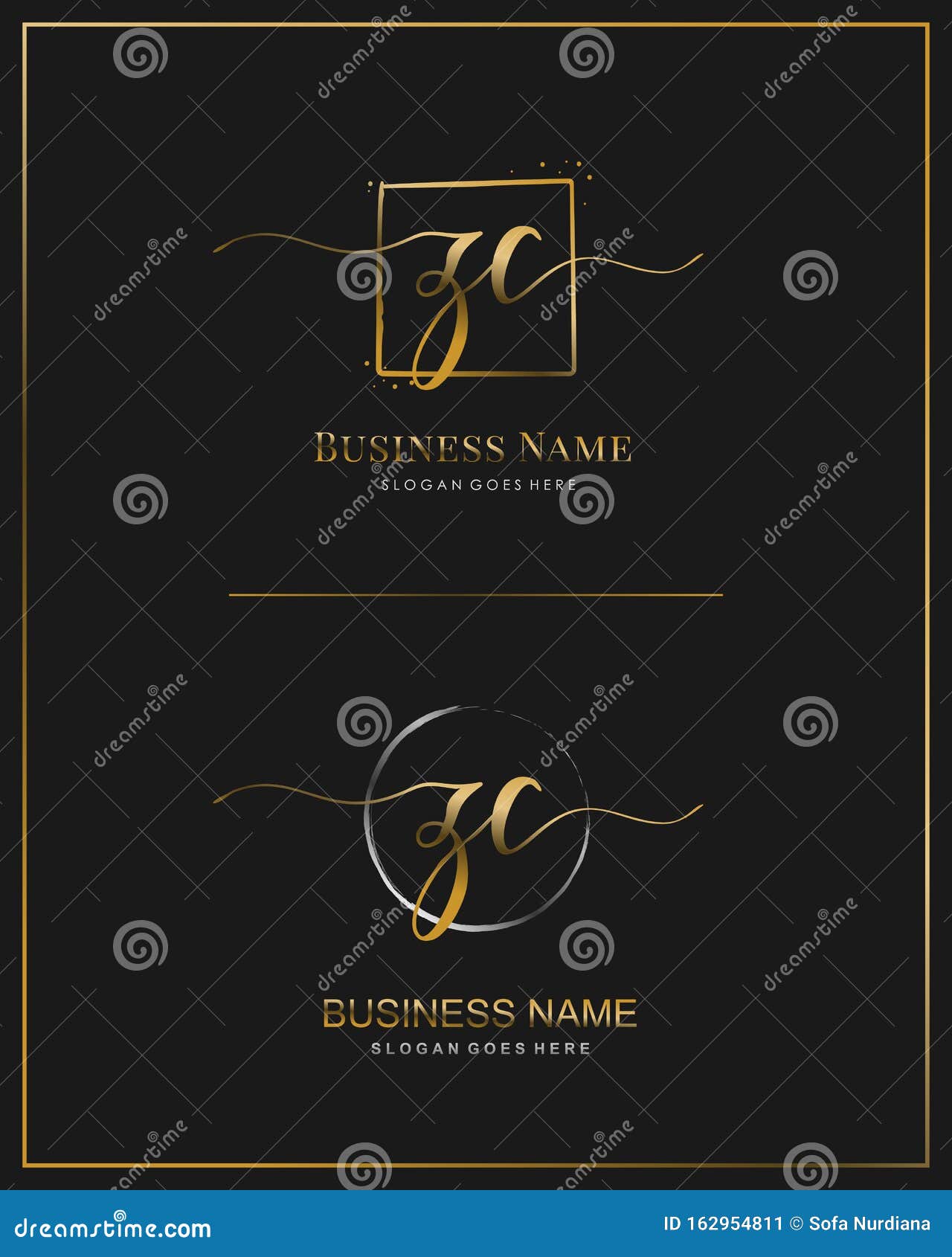 Initial Z C ZC Handwriting Logo Vector. Letter Handwritten Logo ...