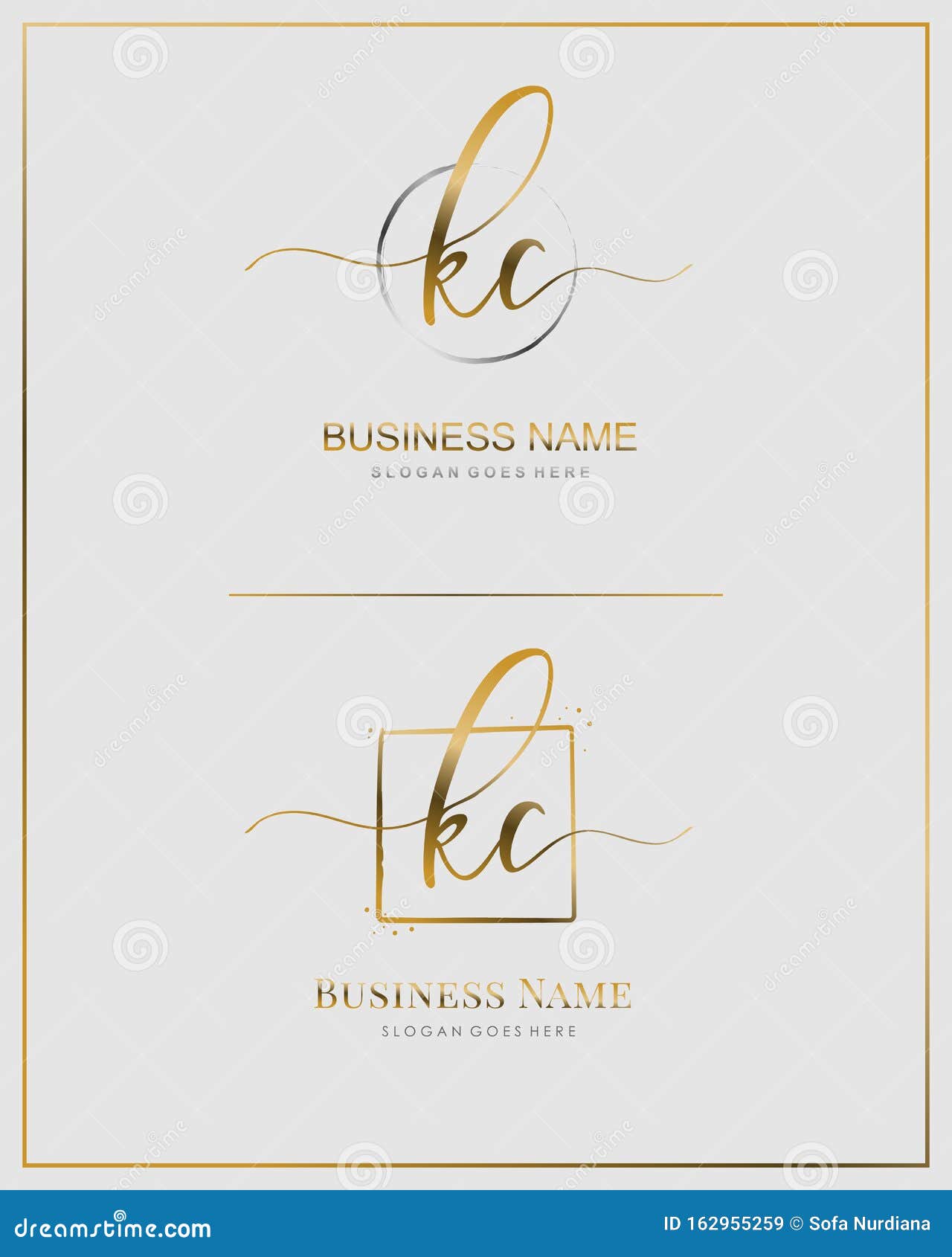Initial K C KC Handwriting Logo Vector. Letter Handwritten Logo ...