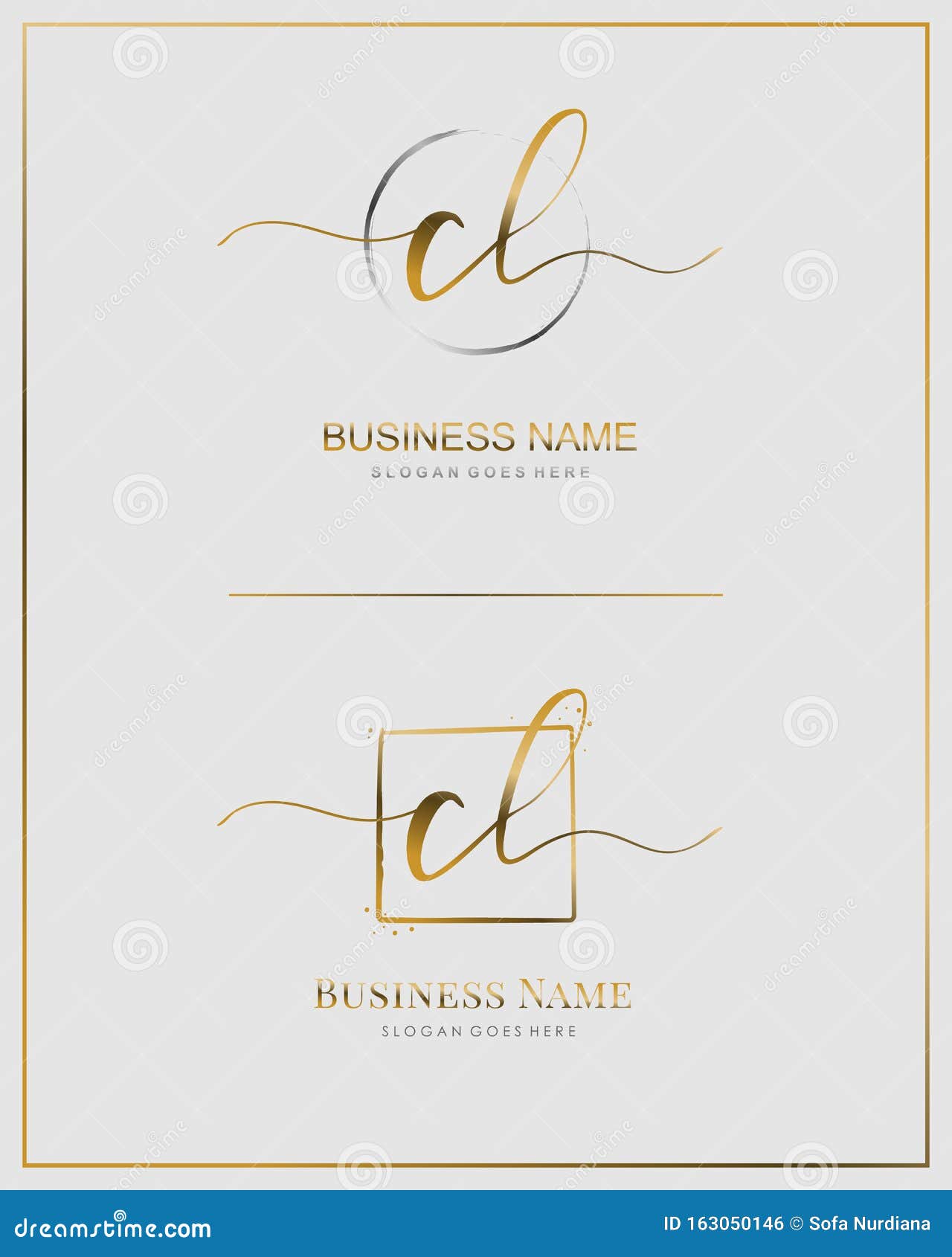 Initial C L CL Handwriting Logo Vector. Letter Handwritten Logo ...