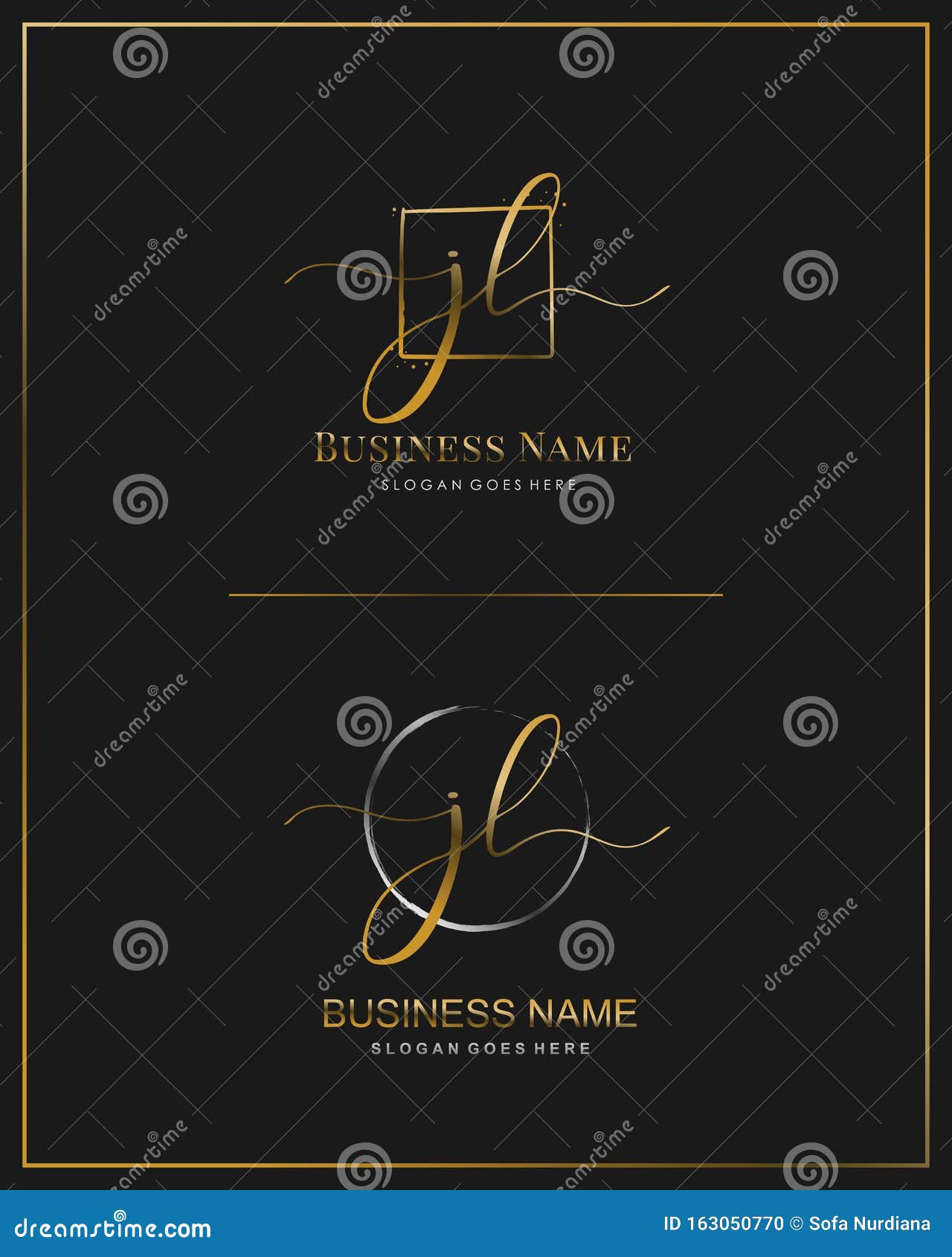 Initial J L JL Handwriting Logo Vector. Letter Handwritten Logo ...