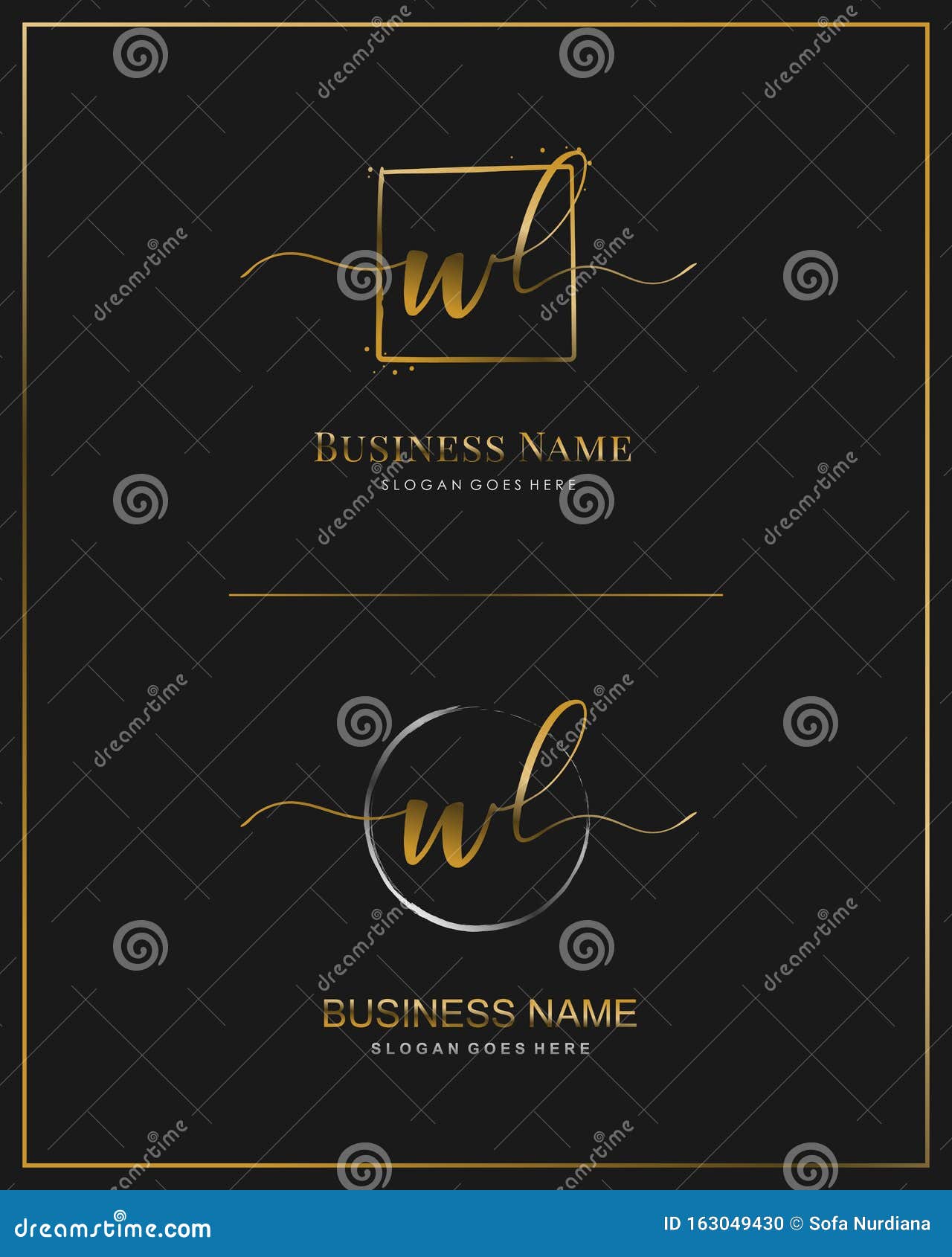 Initial W L WL Handwriting Logo Vector. Letter Handwritten Logo ...