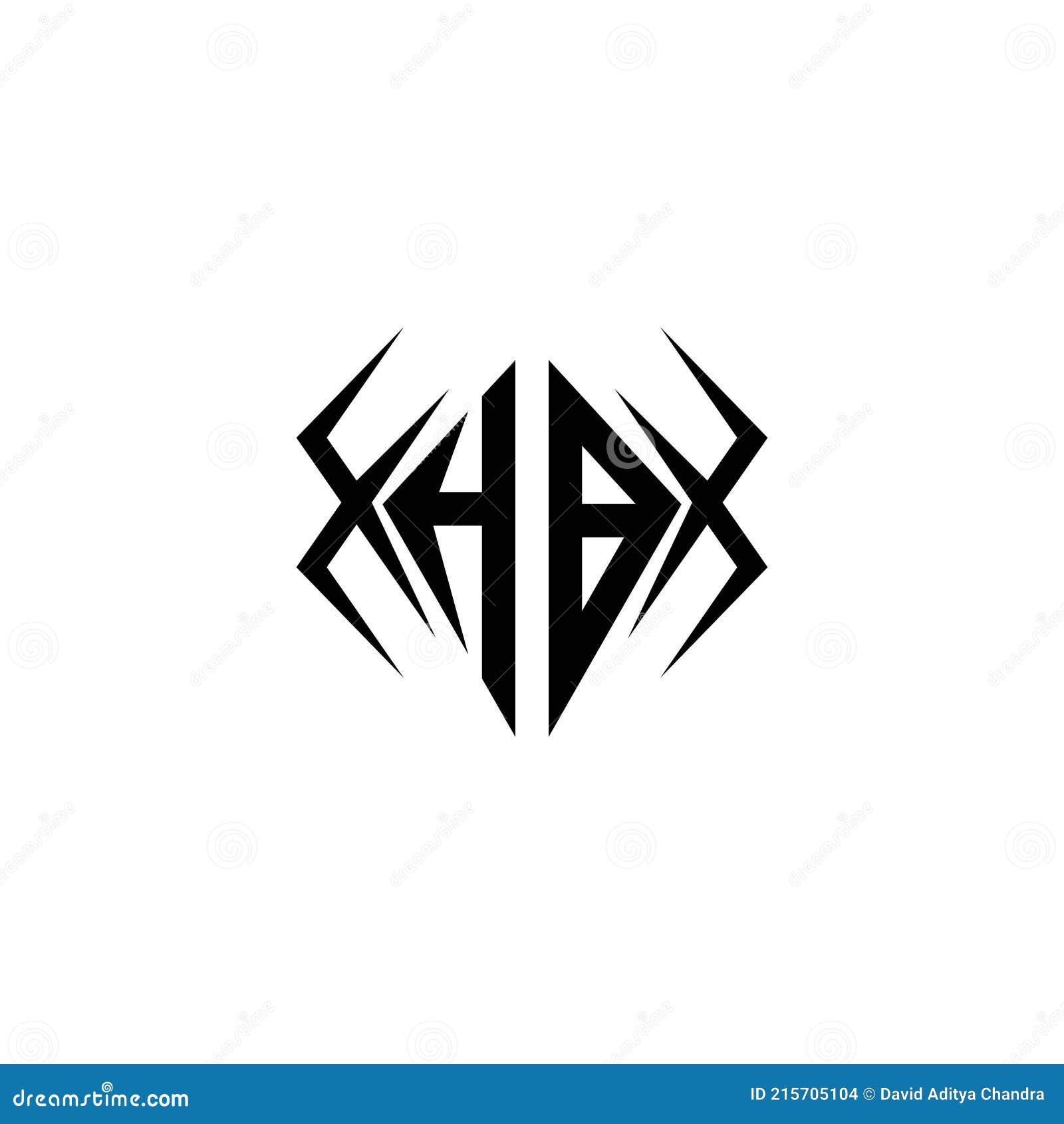 Initial HB Logo Design with Cool Style, Logo Business Branding Stock ...