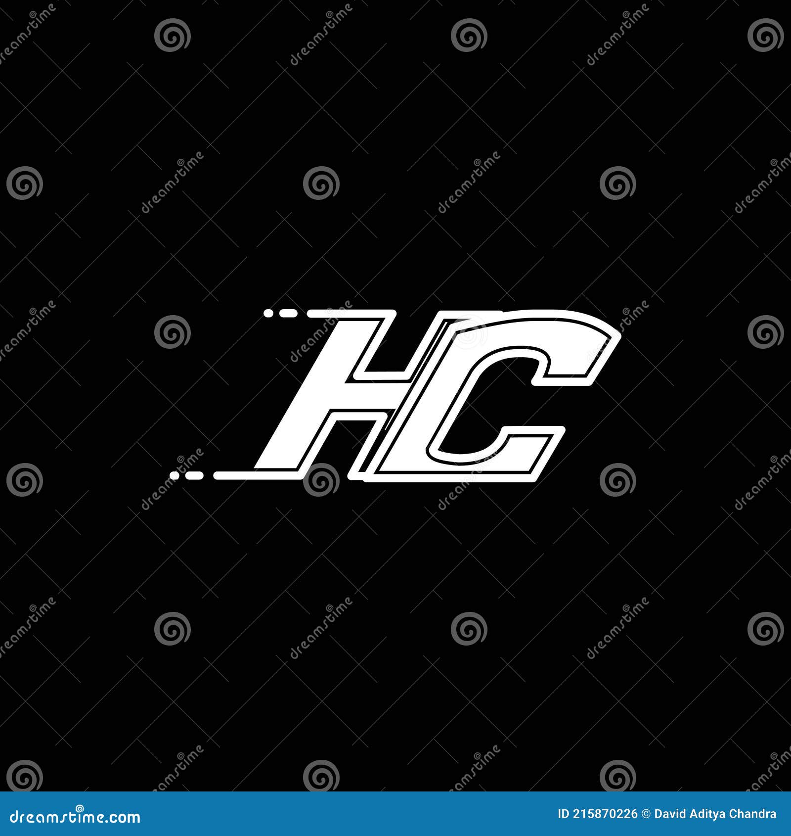 Initial HC Logo Design with Shape Style, Logo Business Branding Stock ...