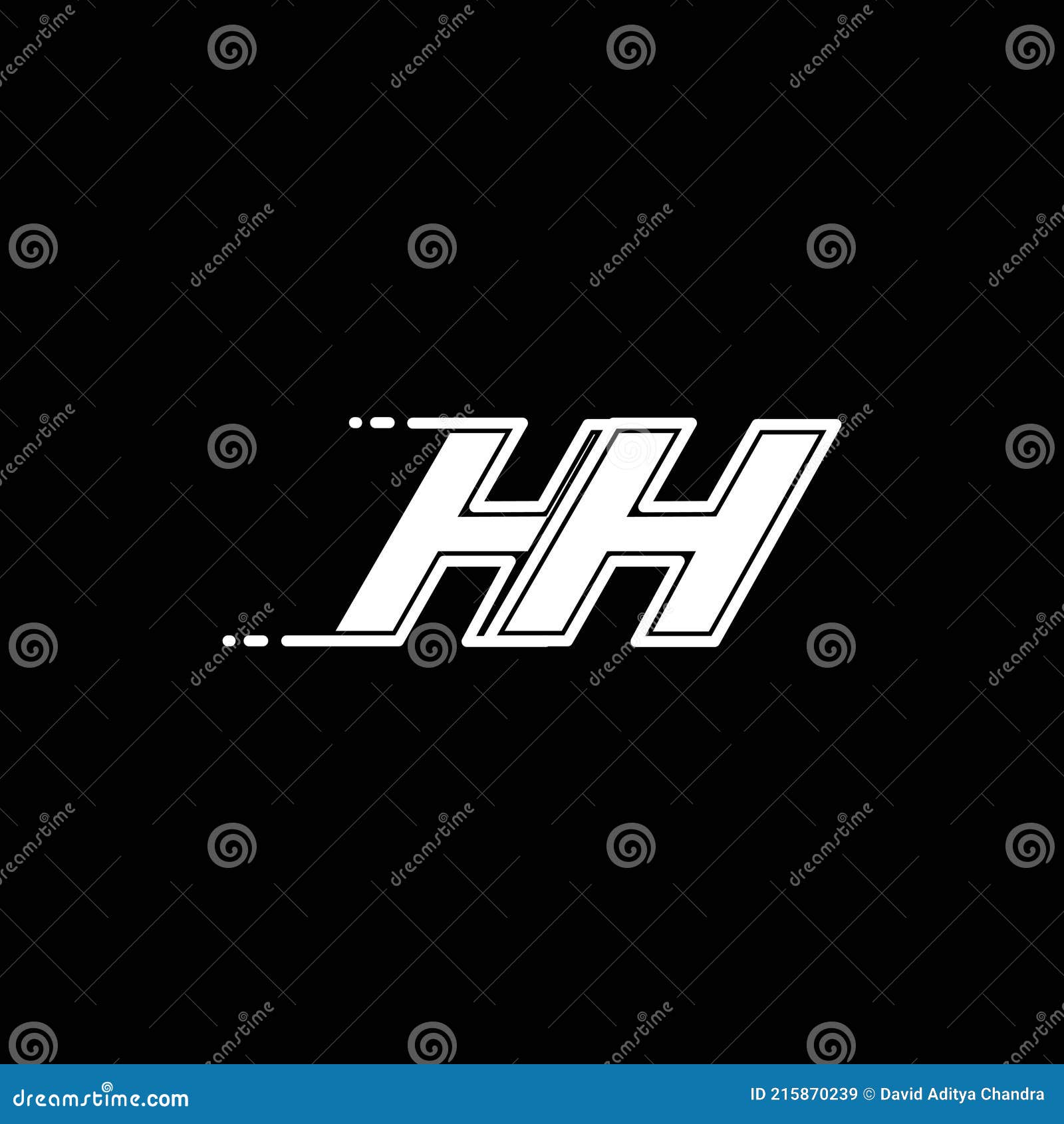 Initial HH Logo Design with Shape Style, Logo Business Branding Stock ...