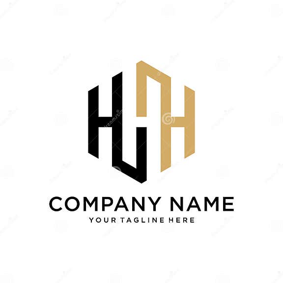 Initial HHH, Hexagon Modern Abstract Element Icon Logo Design Stock ...