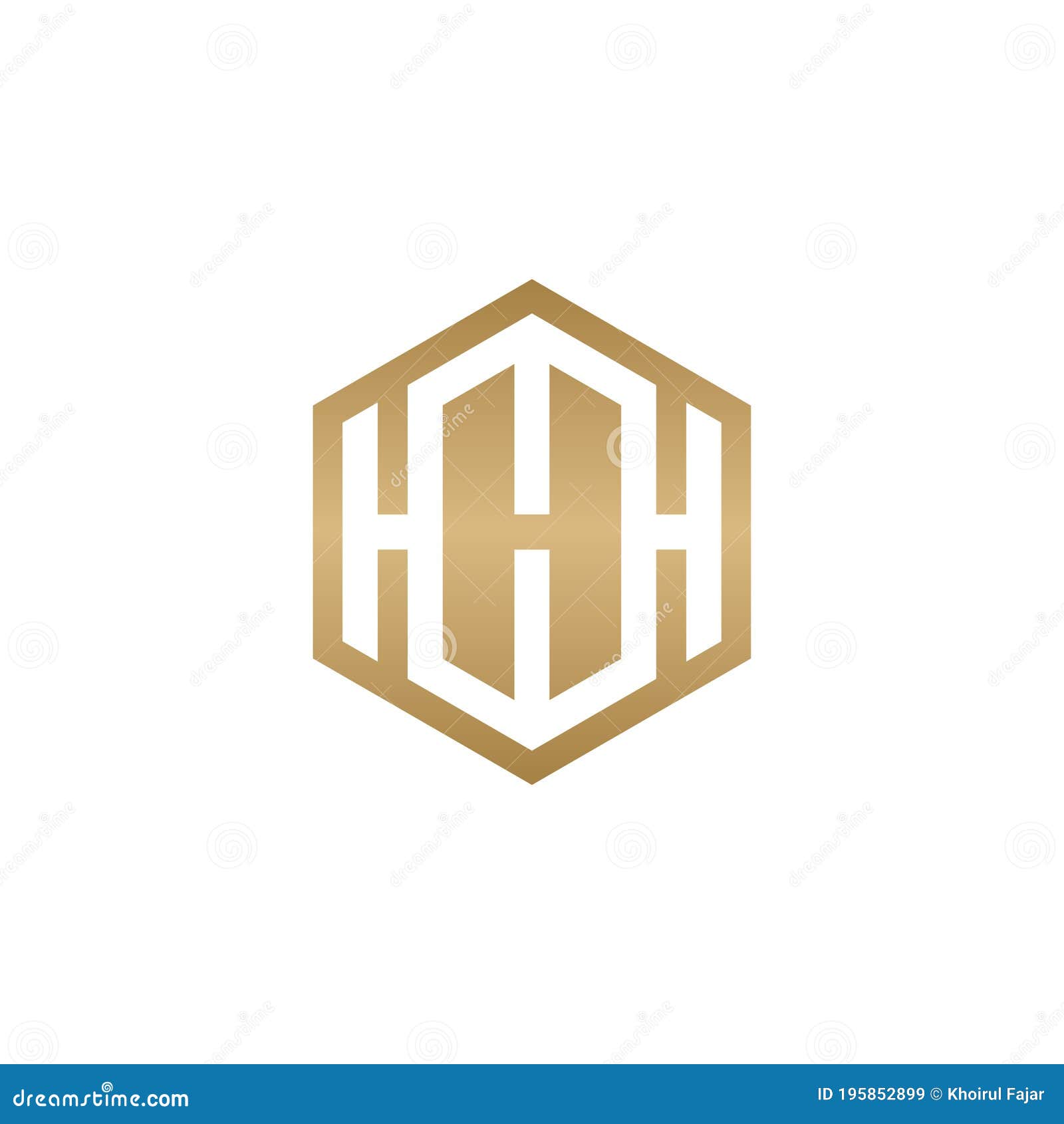 Initial HHH, Hexagon Modern Abstract Element Icon Logo Design Stock ...