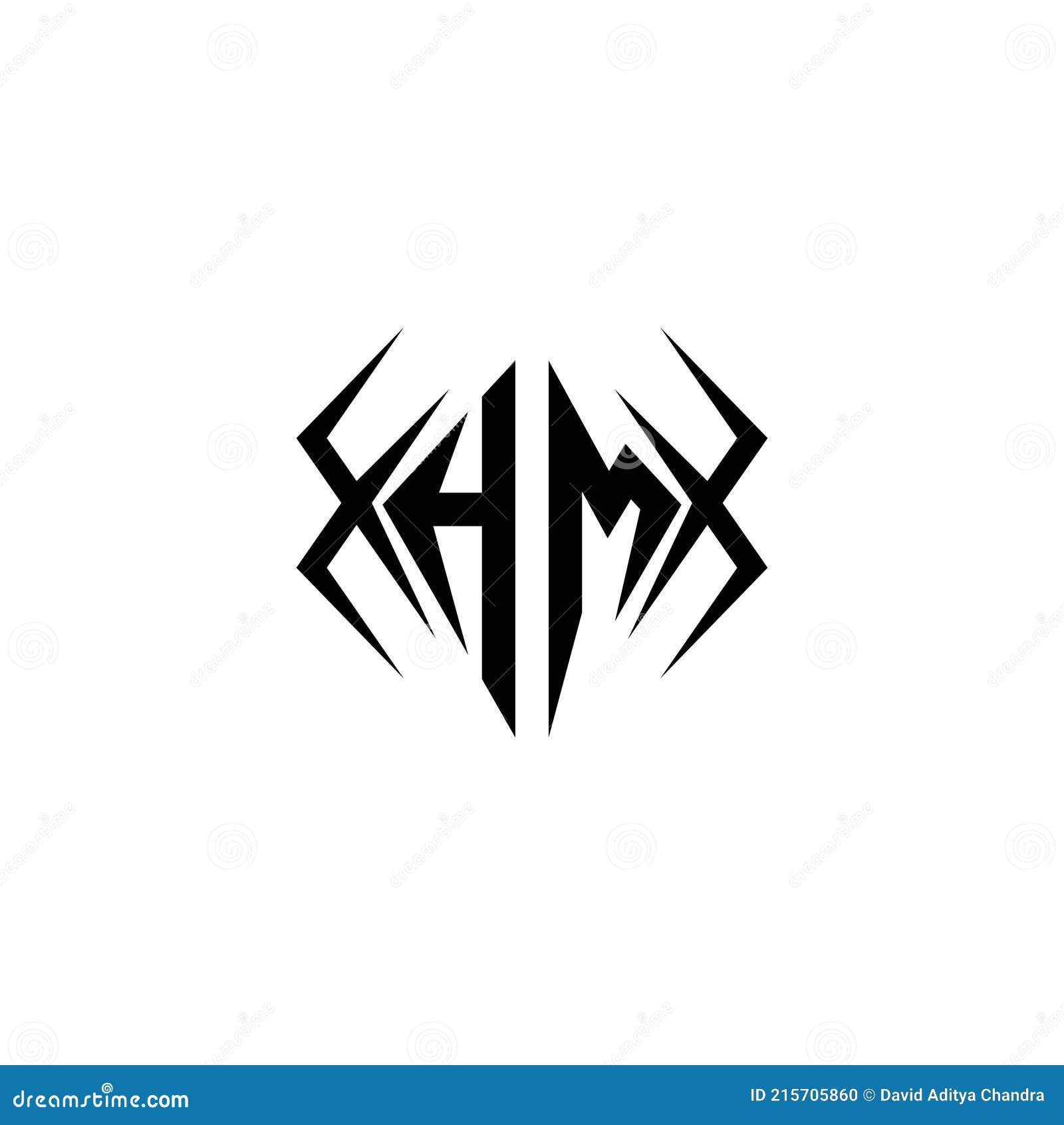 Initial HM Logo Design with Cool Style, Logo Business Branding Stock ...