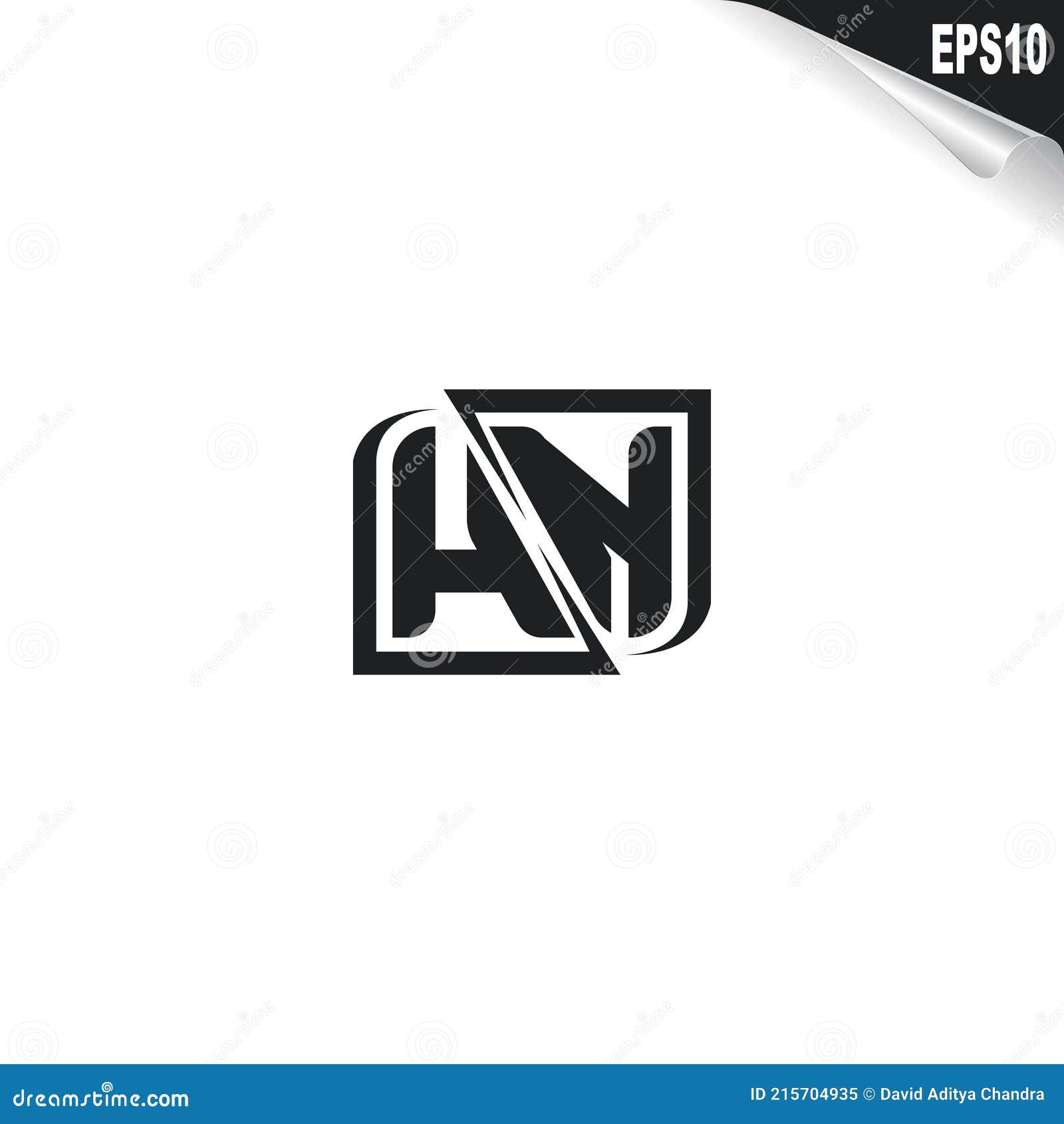 Initial HN Logo Design with Shape Style, Logo Business Branding Stock ...