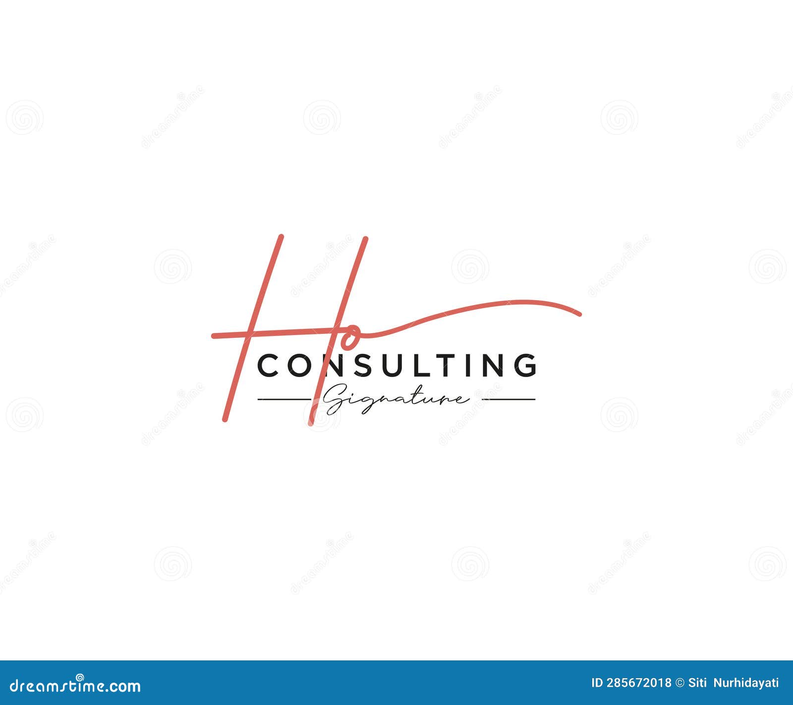 Initial HO Signature Logo Collection Template Vector. Hand Drawn ...